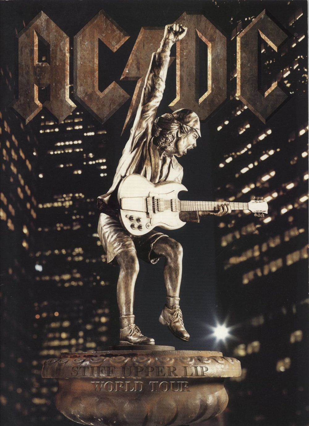 AC/DC Stiff Upper Lip + Ticket Stub UK Promo Tour programme — RareVinyl.com