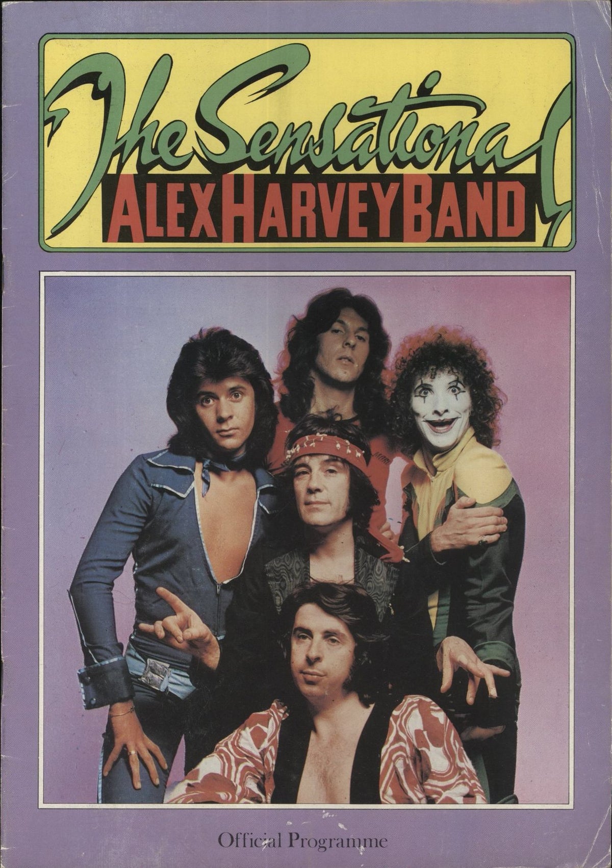 Alex Harvey (UK) Official Programme 1975 UK Tour programme — RareVinyl.com