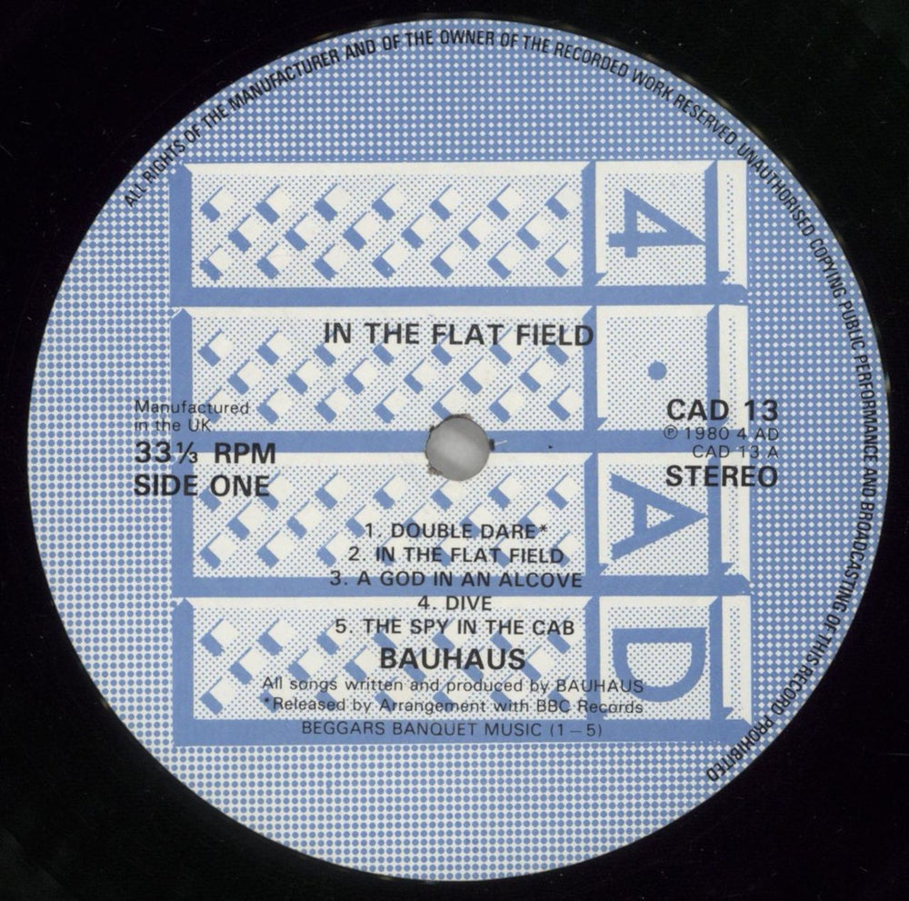Bauhaus In A Flat Field - VG UK Vinyl LP — RareVinyl.com