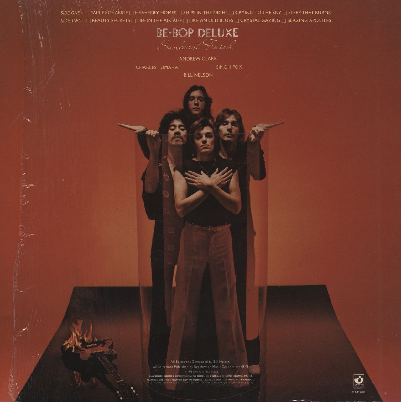 Be Bop Deluxe Sunburst Finish US Vinyl LP — RareVinyl.com