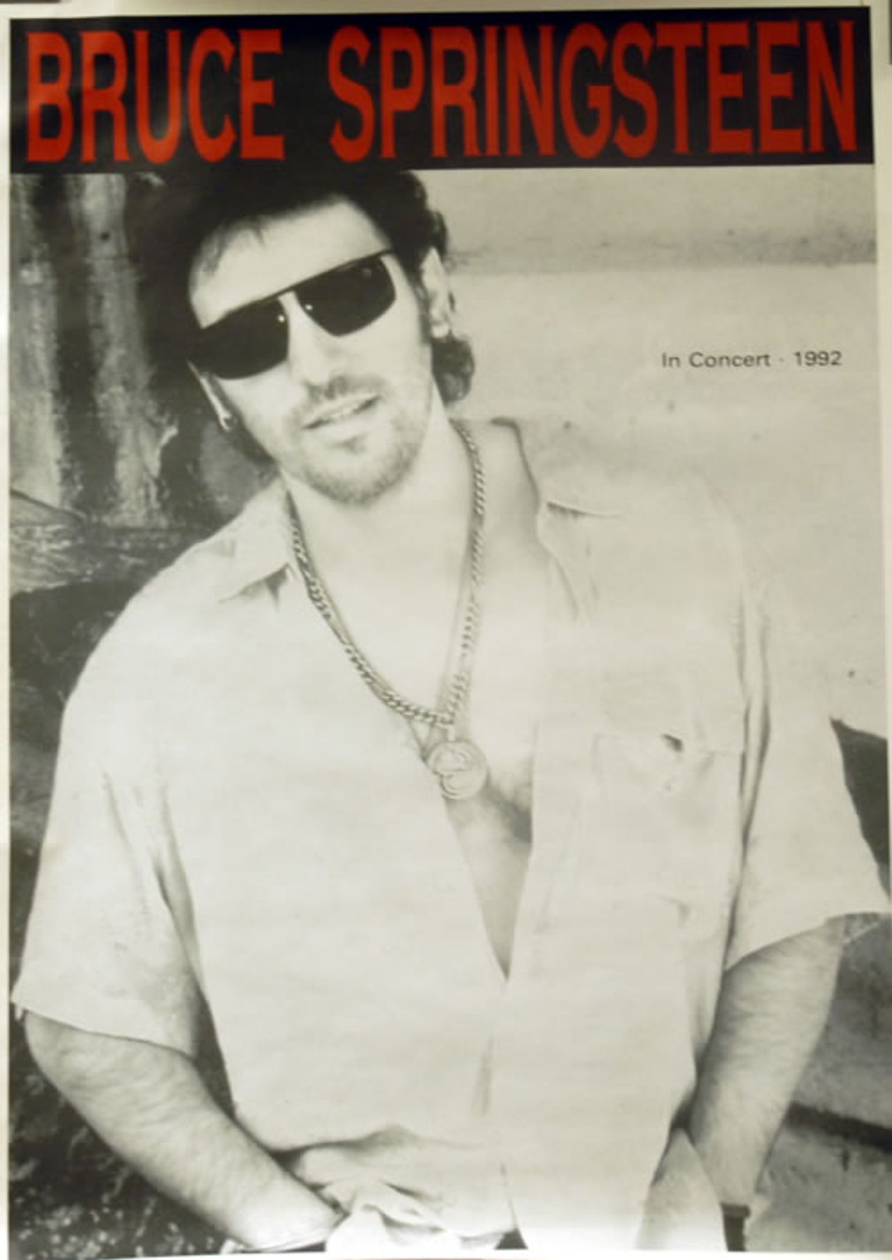 Bruce Springsteen In Concert 1992 UK Promo Poster — RareVinyl.com