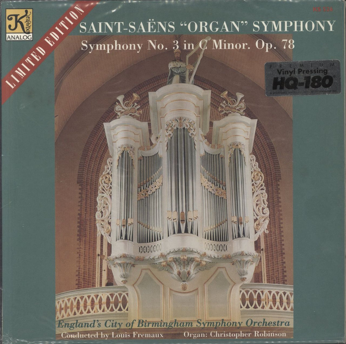 Camille Saint-Saëns Saint-Saéns 'Organ Symphony'/ Symphony No. 3 In C — RareVinyl.com