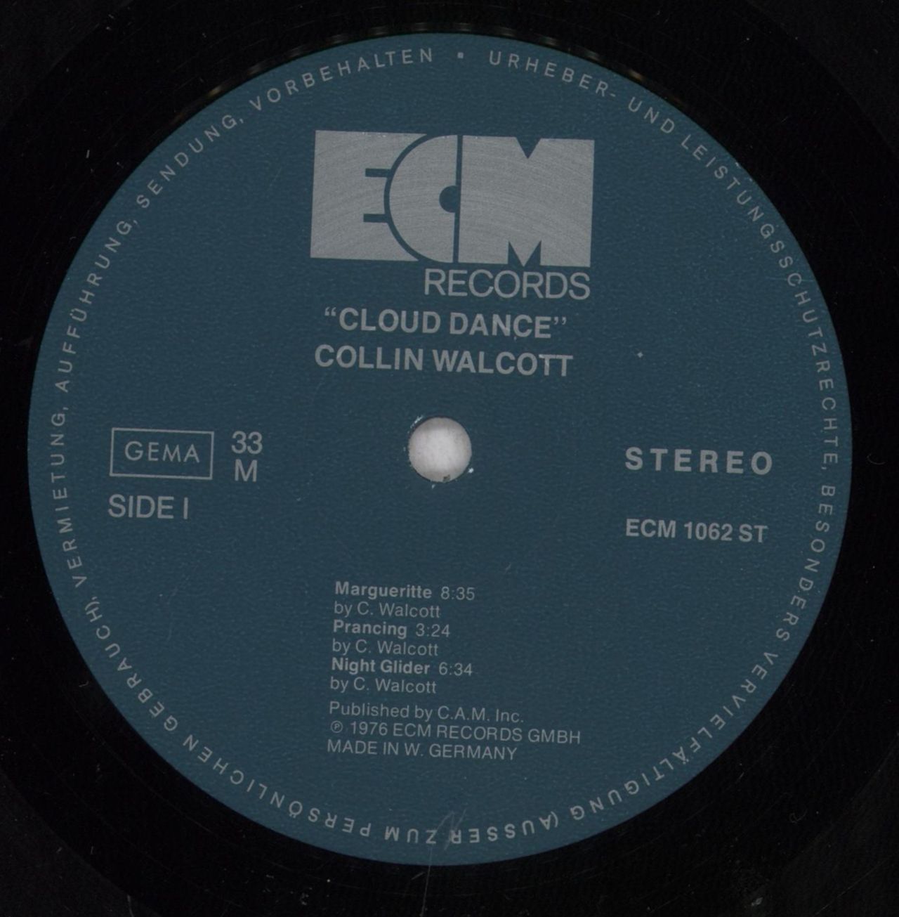 Collin Walcott Cloud Dance - EX German Vinyl LP — RareVinyl.com