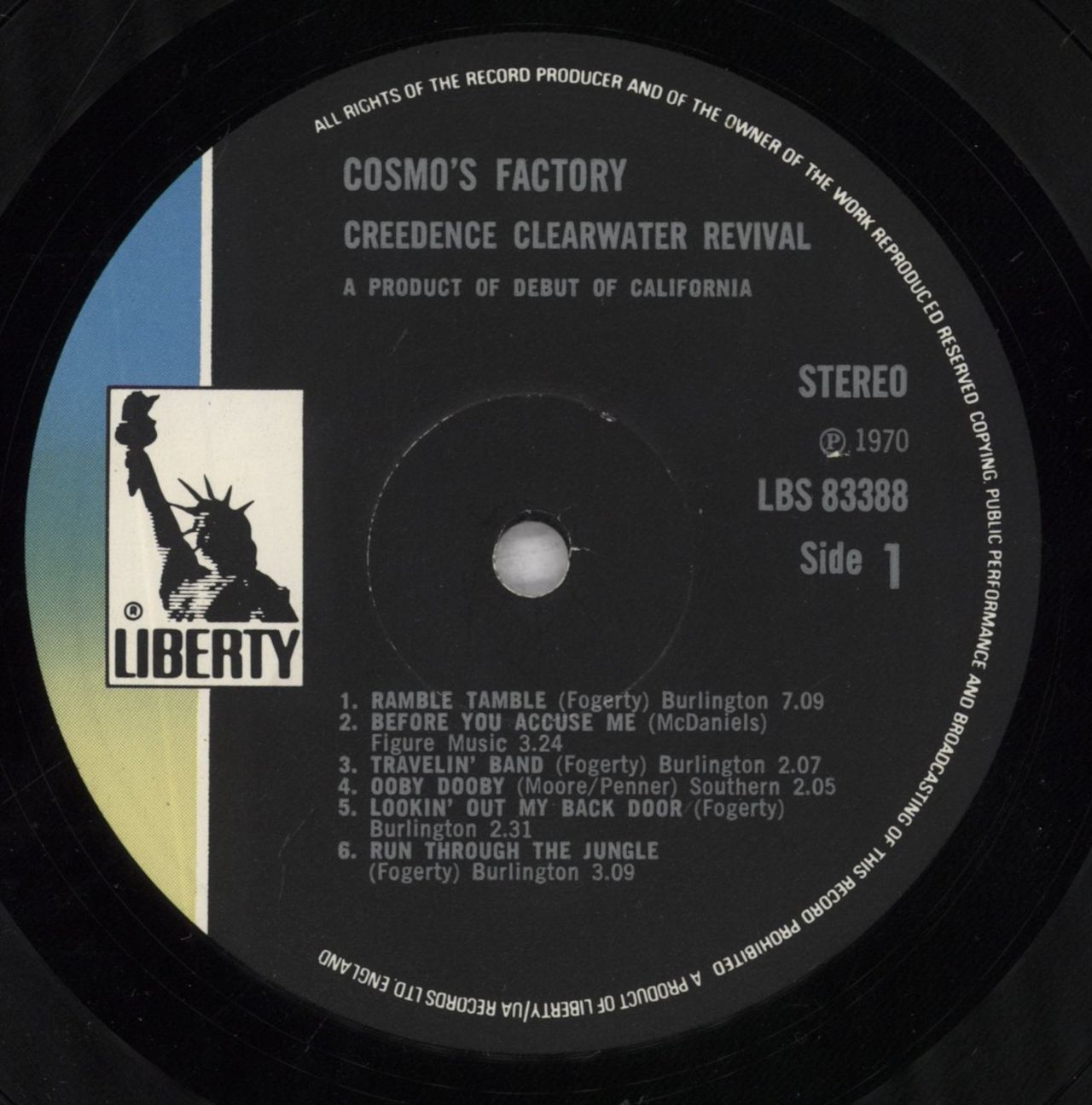 Creedence Clearwater Revival Cosmo's Factory - 1st - Front Laminated S ...