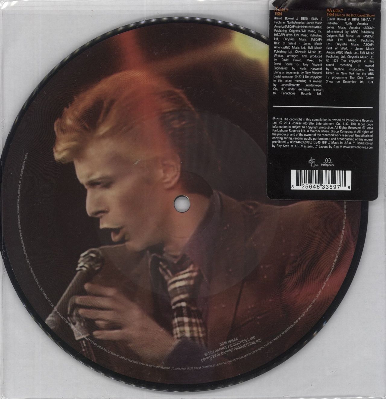 David Bowie 1984 - RSD US 7" picture disc — RareVinyl.com