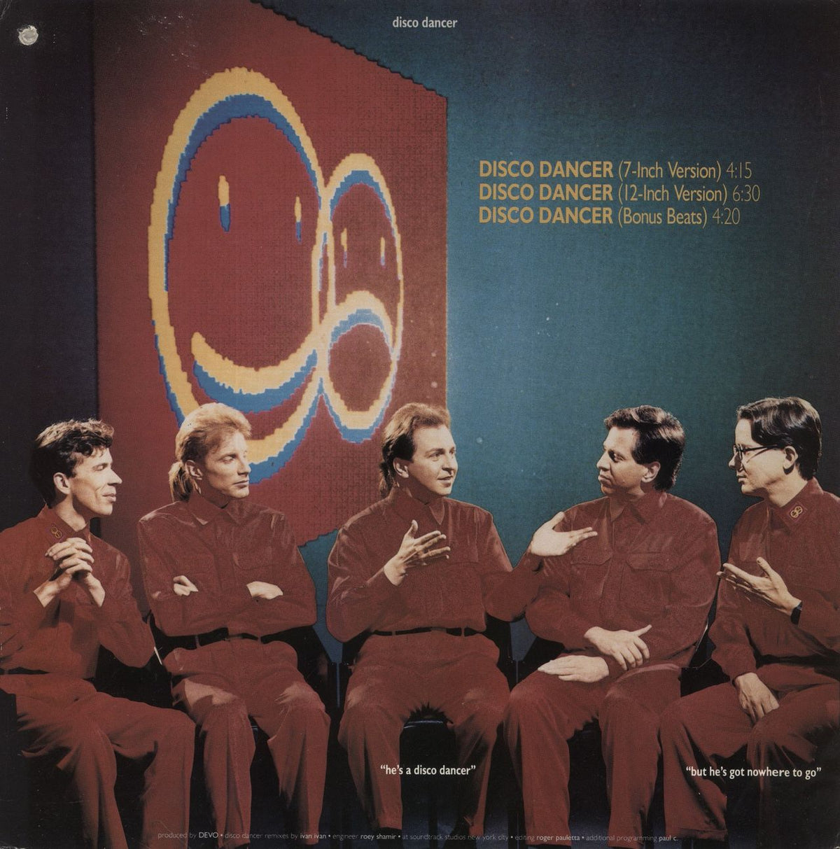 Devo Disco Dancer US 12" vinyl — RareVinyl.com