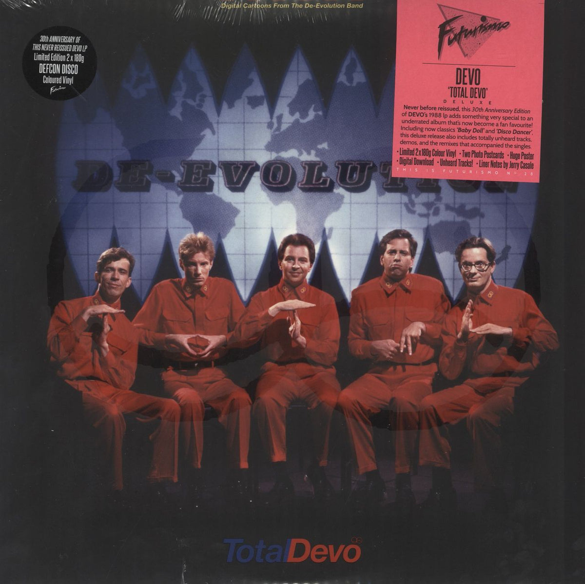 Devo Total Devo - Defcon Disco Vinyl - Sealed UK 2-LP vinyl set — RareVinyl.com