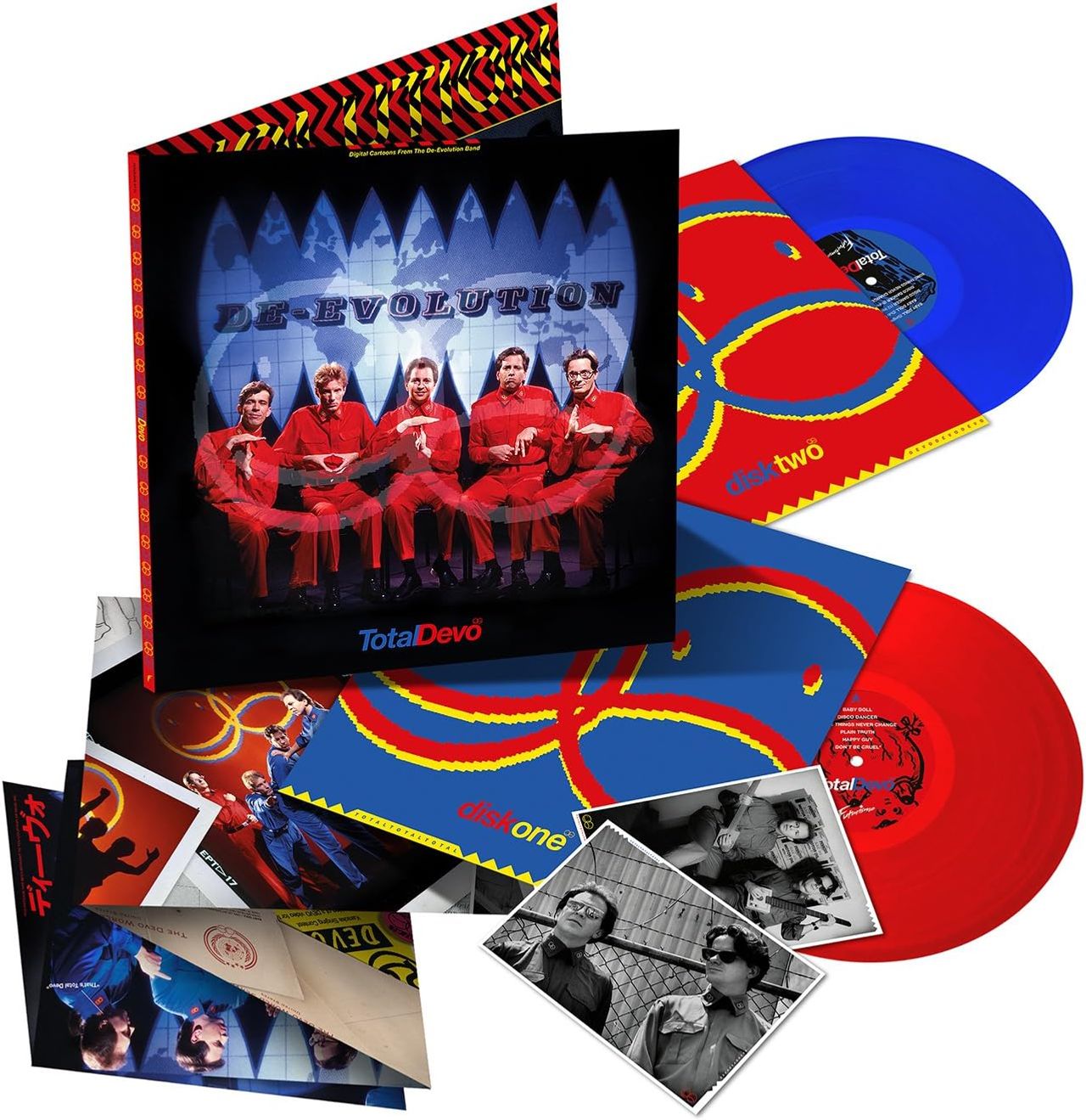Devo Total Devo - Happy and Sad Vinyl - Sealed UK 2-LP vinyl set — RareVinyl.com