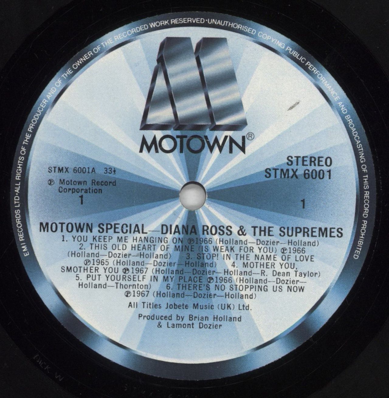 Diana Ross & The Supremes Motown Special UK Vinyl LP — RareVinyl.com