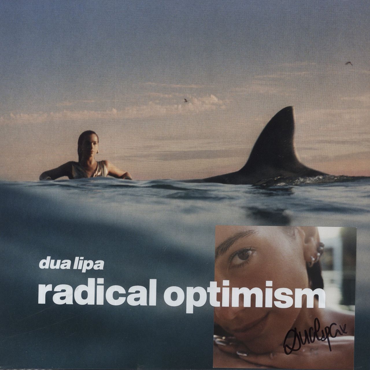 Dua Lipa Radical Optimism - Blue & White Vinyl + Autographed Print UK ...