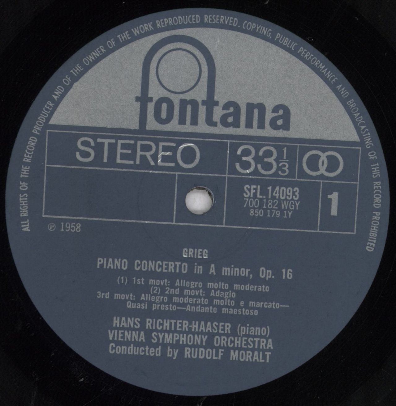 Edvard Grieg Piano Concerto in A Minor Op. 16 / Piano Concerto in A Mi — RareVinyl.com