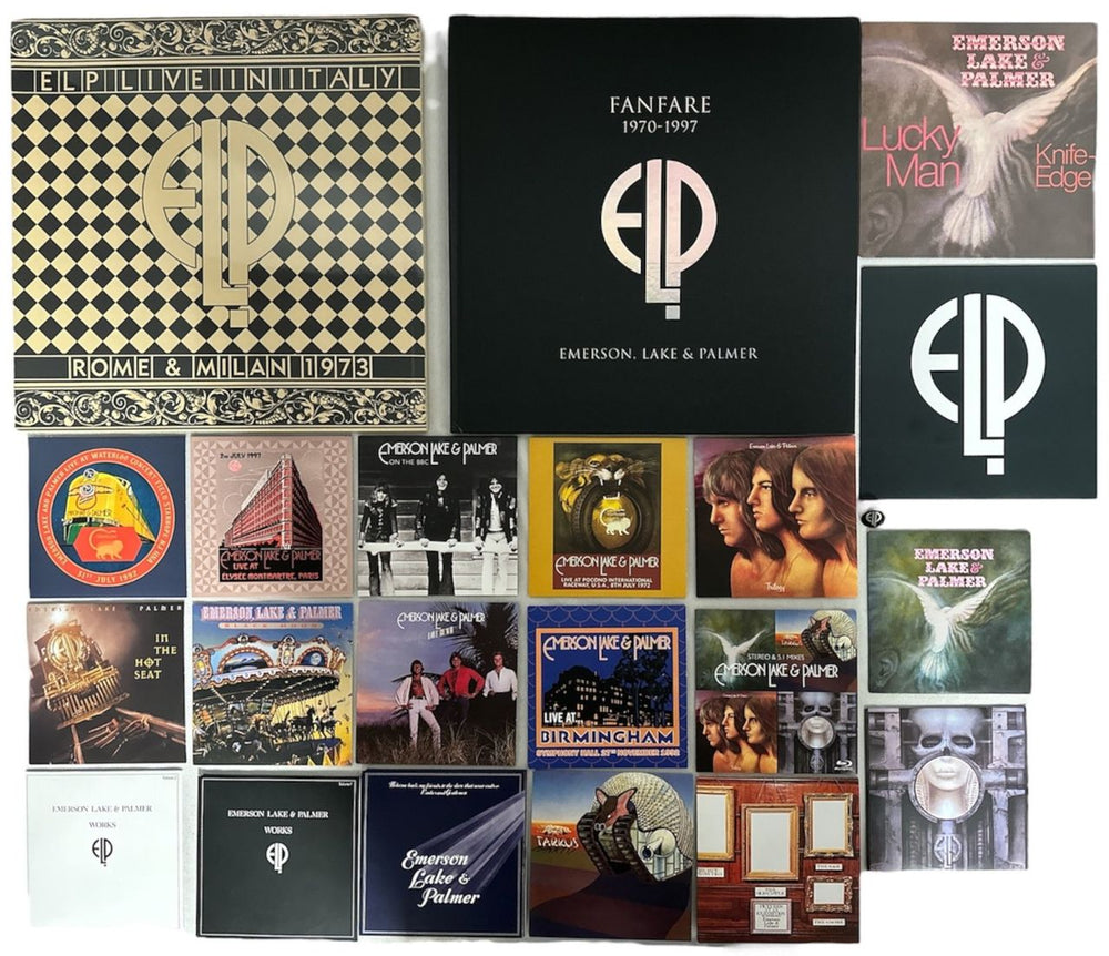 Emerson Lake & Palmer Fanfare 1970 - 1997 UK Vinyl box set — RareVinyl.com