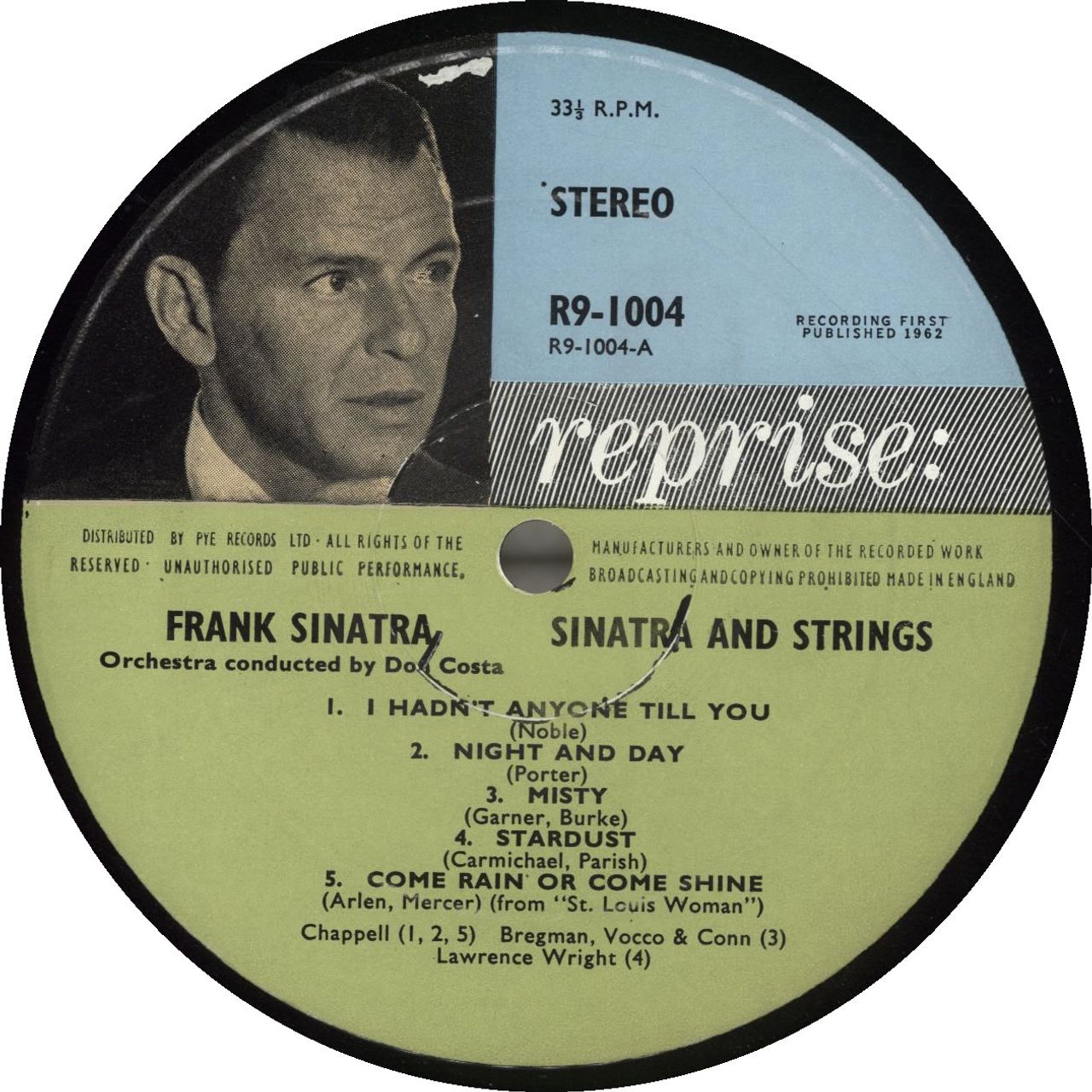 Frank Sinatra Sinatra & Strings UK Vinyl LP — RareVinyl.com