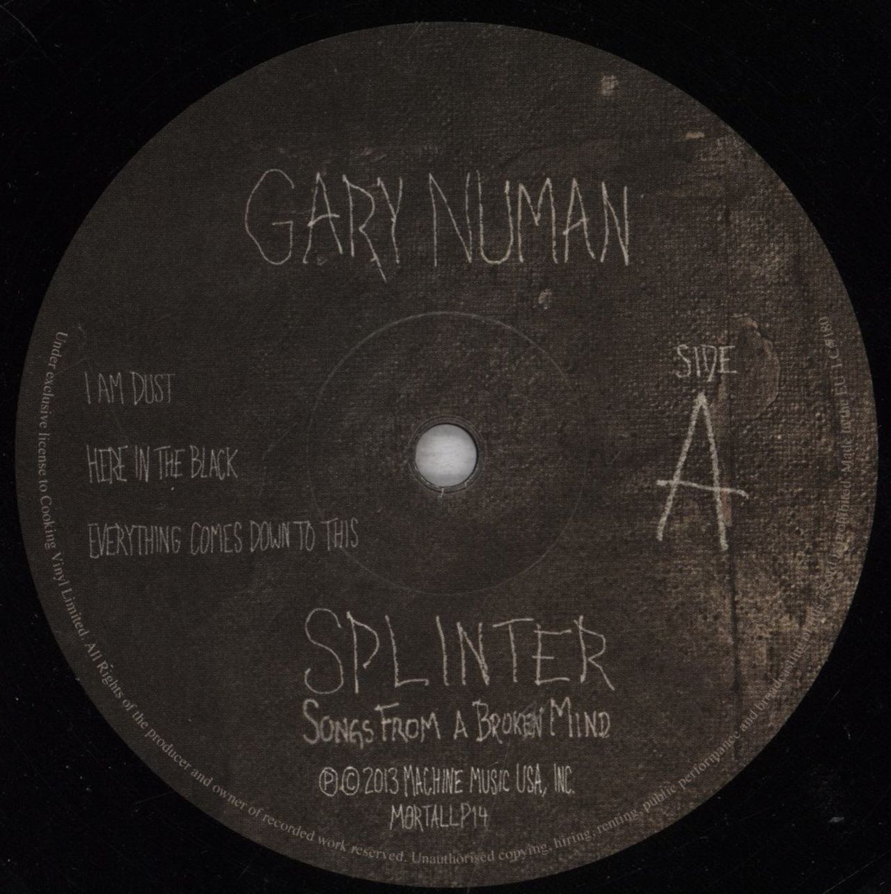 Gary Numan Splinter (Songs from a Broken Mind) - EX UK 2-LP vinyl set ...