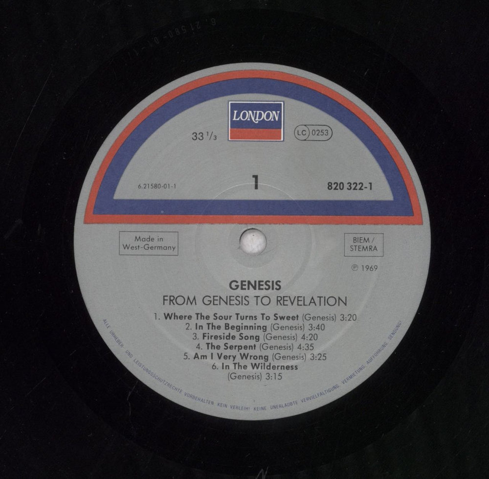 Genesis From Genesis To Revelation German Vinyl LP — RareVinyl.com