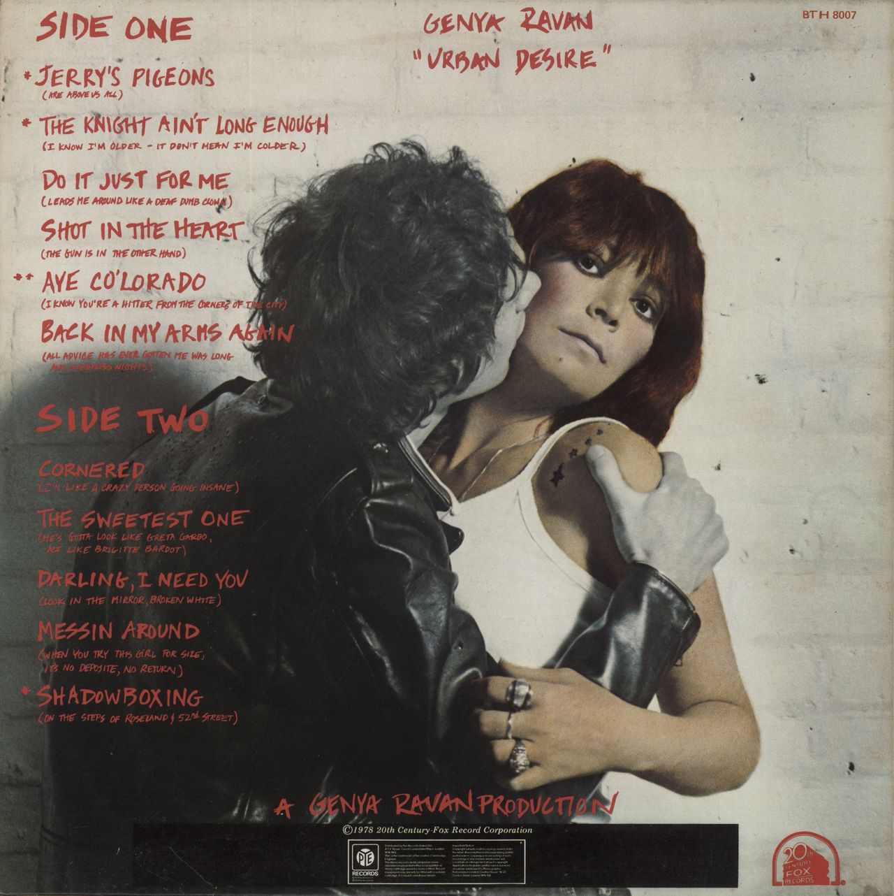 Genya Ravan Urban Desire UK Promo Vinyl LP — RareVinyl.com