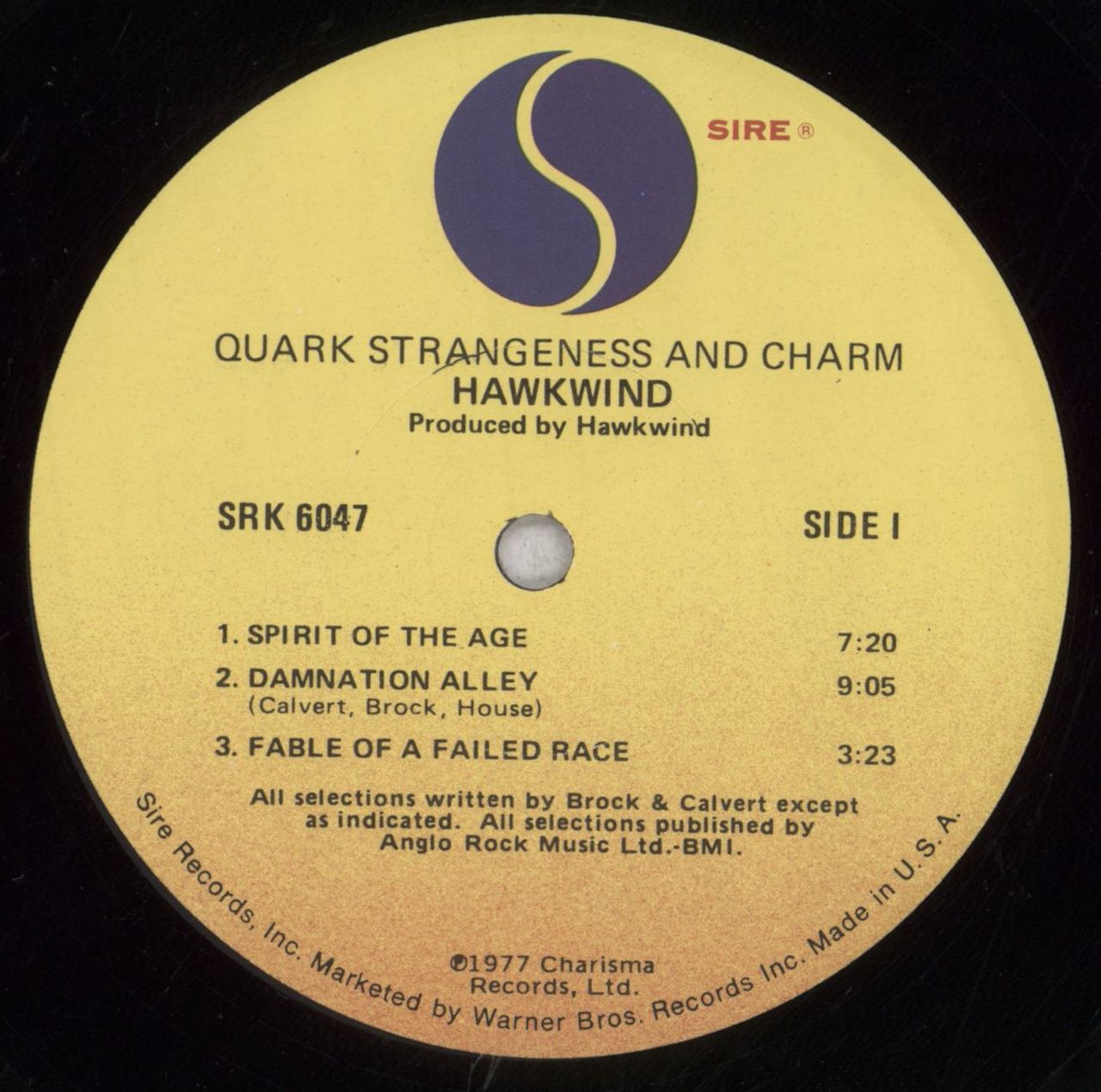 Hawkwind Quark Strangeness And Charm - EX US Vinyl LP — RareVinyl.com