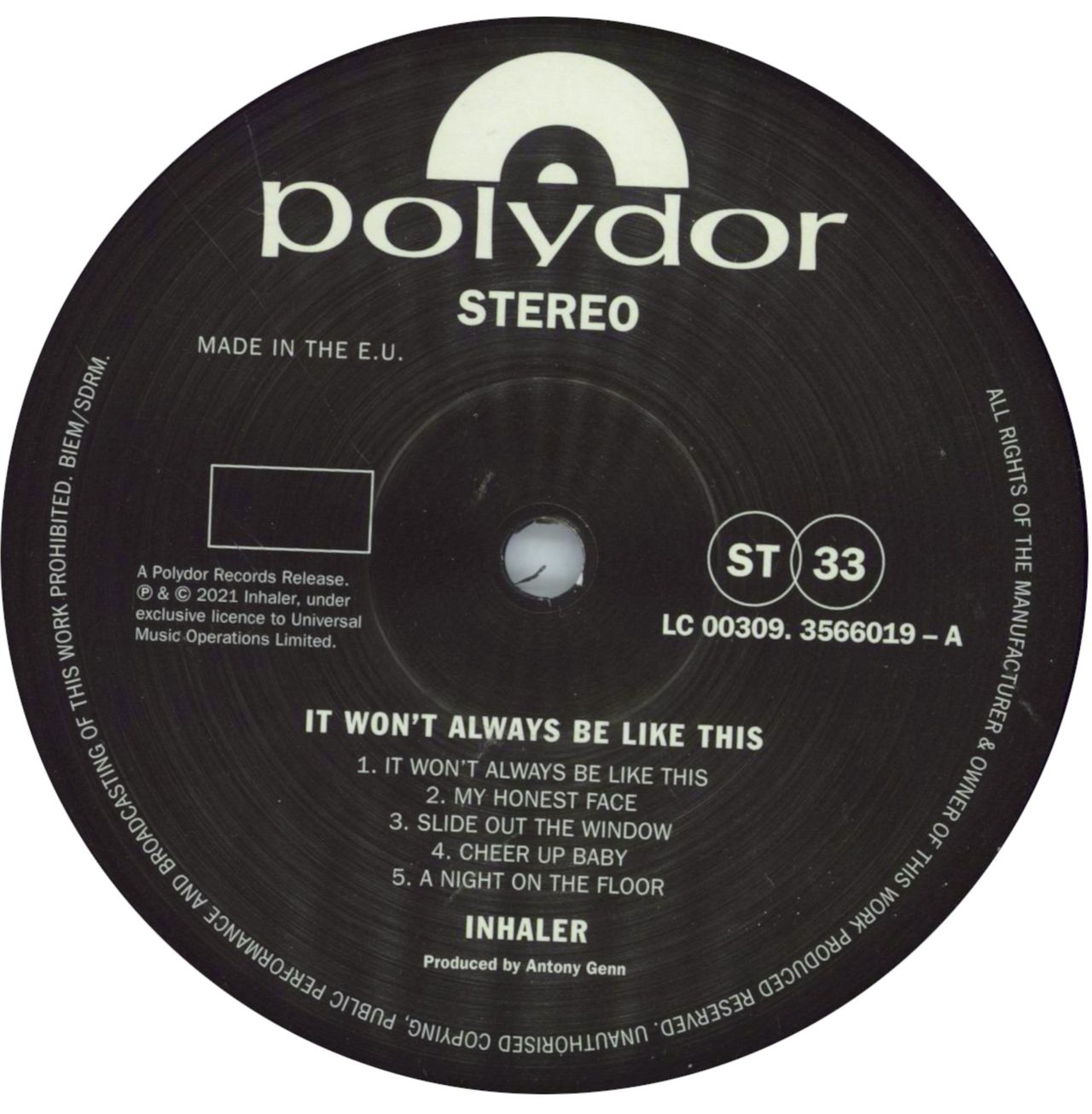 Inhaler It Won't Always Be Like This - 180gm UK Vinyl LP — RareVinyl.com