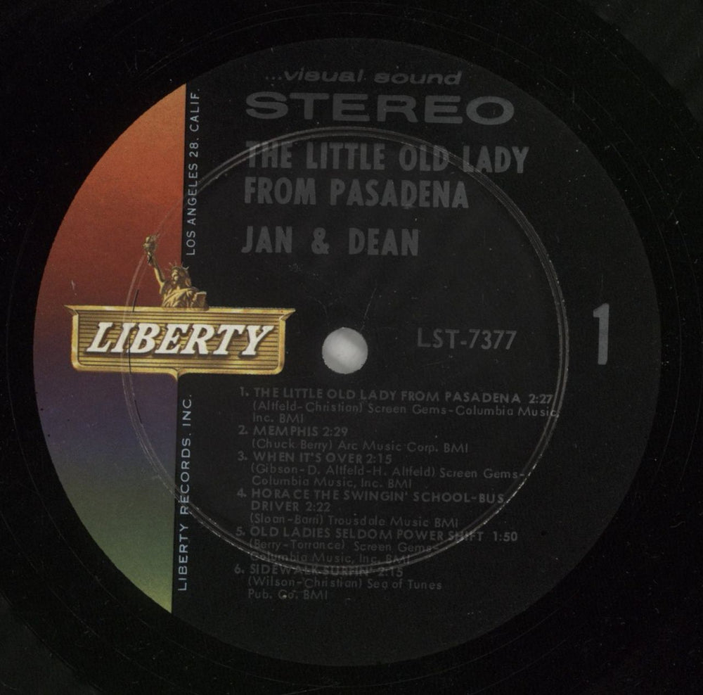 Jan & Dean The Little Old Lady From Pasadena US Vinyl LP — RareVinyl.com