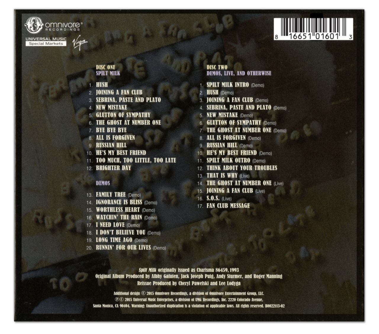 Jellyfish Spilt Milk - Complete Experience Remastered Edition UK 2-CD — RareVinyl.com