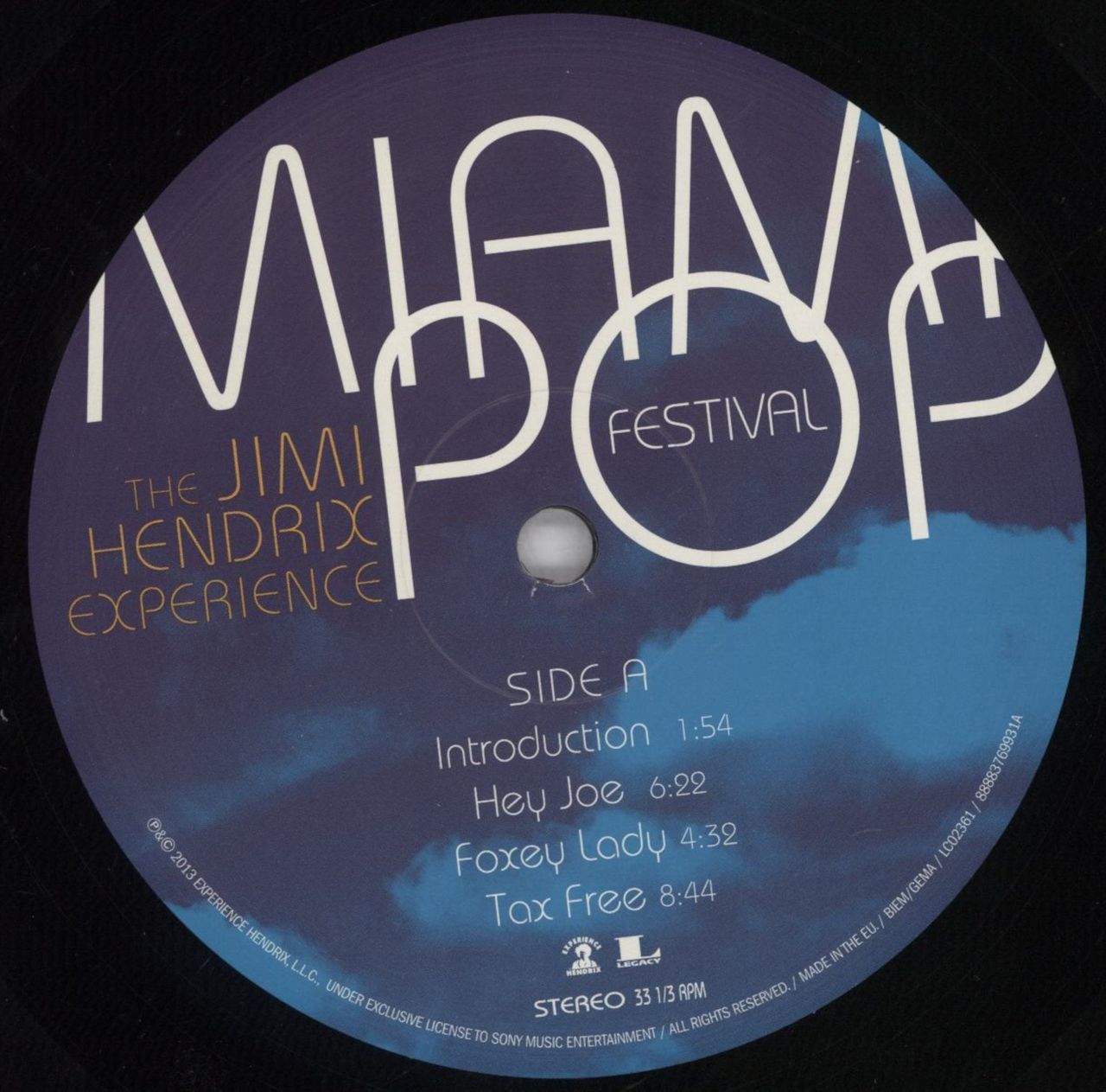 Jimi Hendrix Miami Pop Festival - 180gm UK 2-LP vinyl set — RareVinyl.com