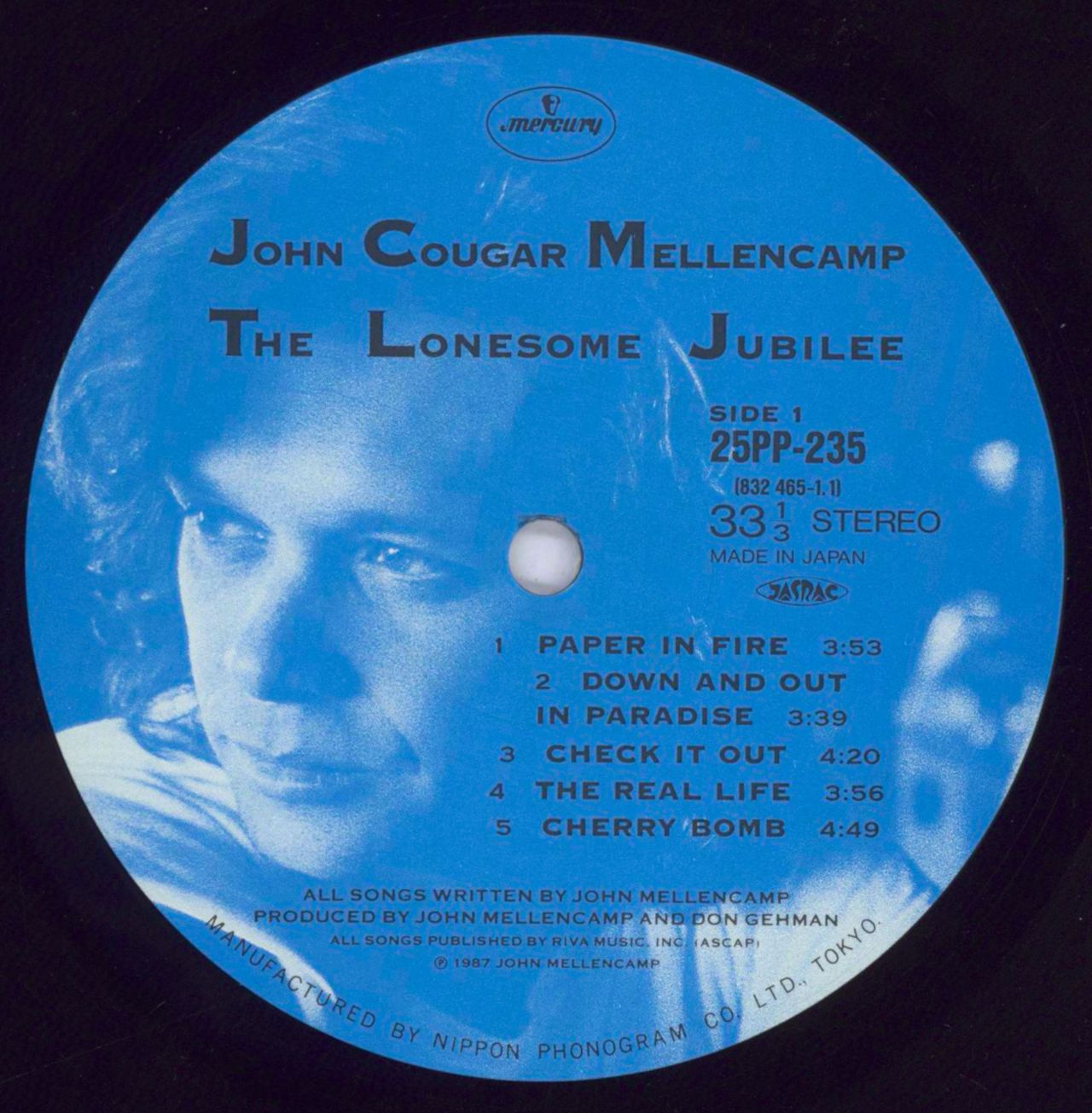 John Cougar Mellencamp The Lonesome Jubilee Japanese Vinyl LP — RareVinyl.com