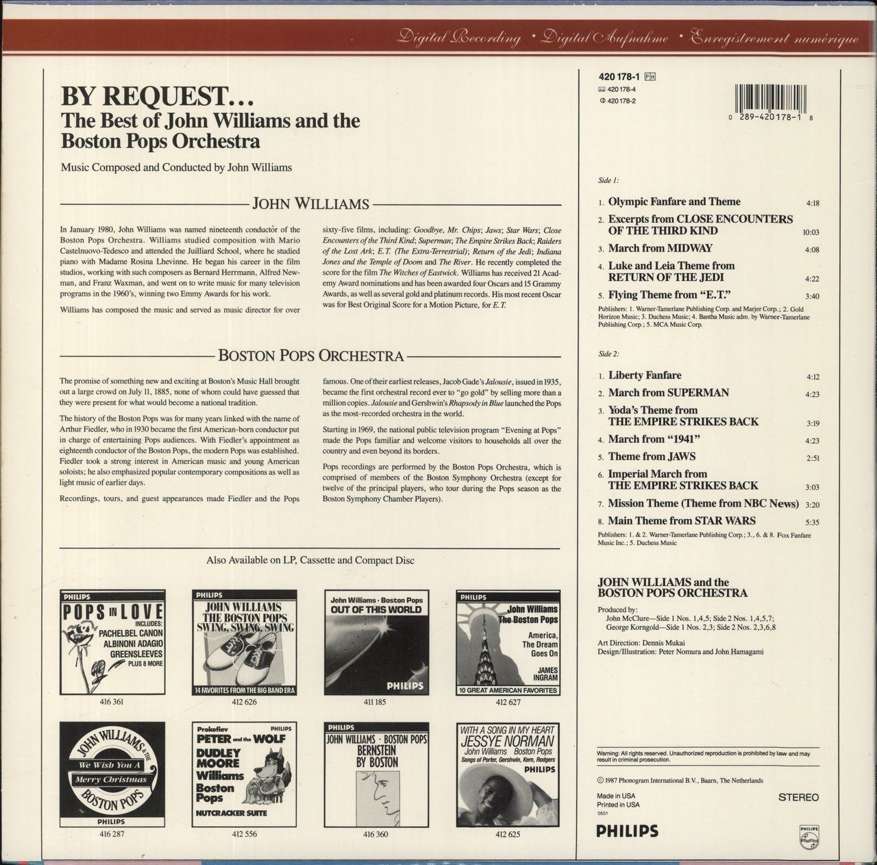 John Williams (Composer) By Request... The Best Of John Williams And T ...