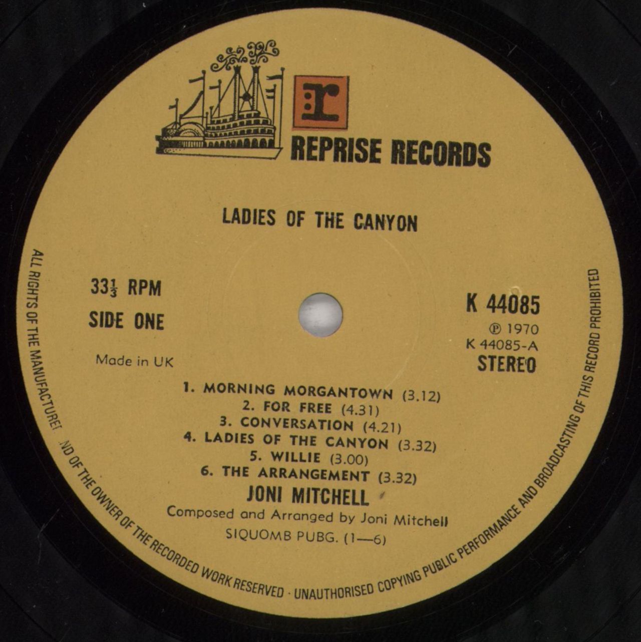 Joni Mitchell Ladies Of The Canyon - EX UK Vinyl LP — RareVinyl.com