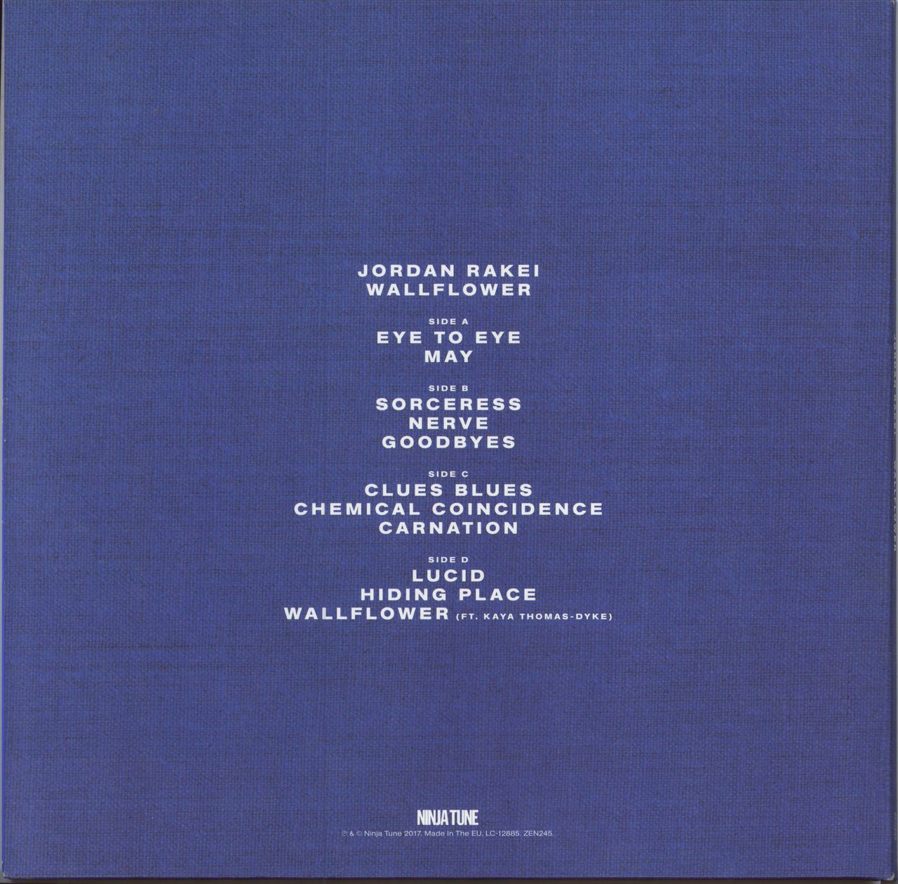 Jordan Rakei Wallflower UK 2-LP vinyl set — RareVinyl.com