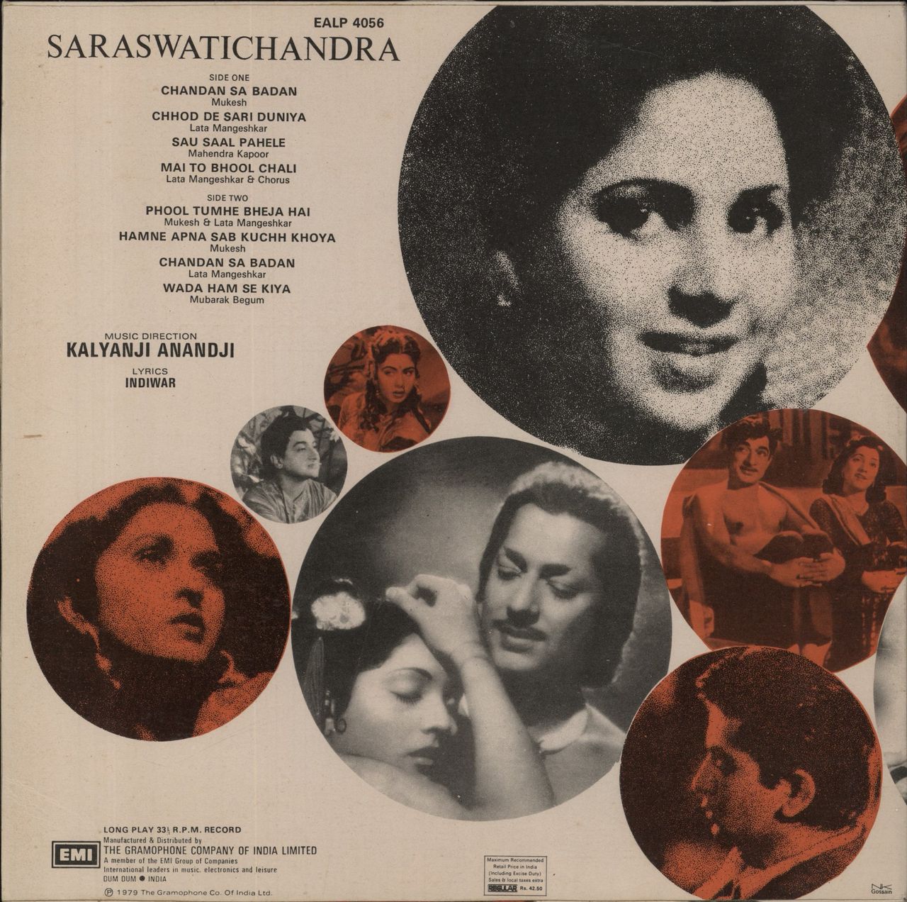 Kalyanji-Anandji Saraswatichandra Indian Vinyl LP — RareVinyl.com