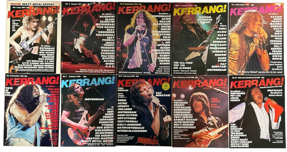 Kerrang! Magazine Kerrang! Magazine - Issues no.1- no.10 June 1981 - M ...