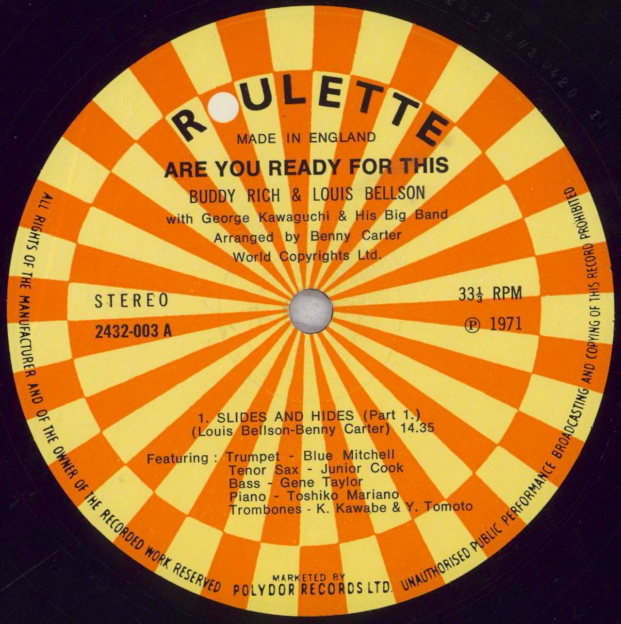 Louis Bellson Are You Ready For This! UK Vinyl LP — RareVinyl.com