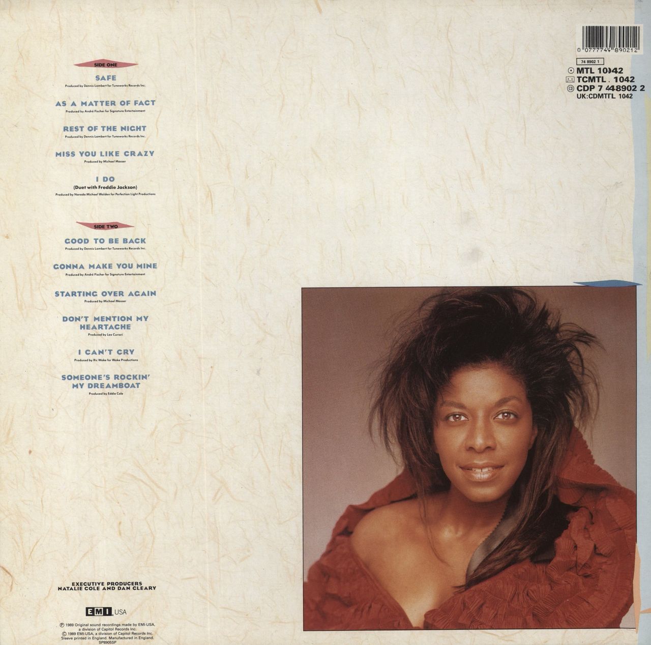 Natalie Cole Good To Be Back UK Vinyl LP — RareVinyl.com