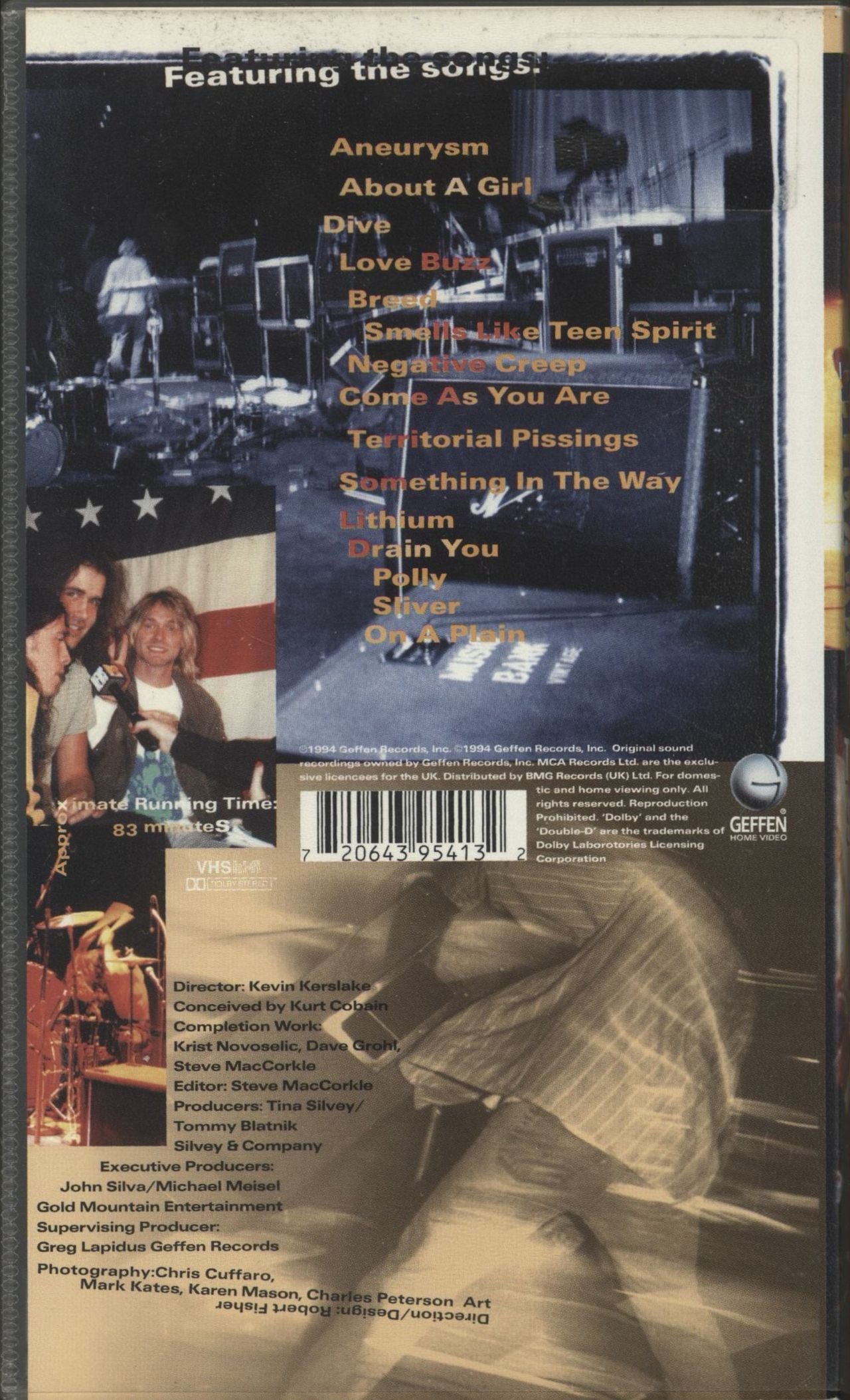 Nirvana (US) Live Tonight Sold Out UK Video — RareVinyl.com