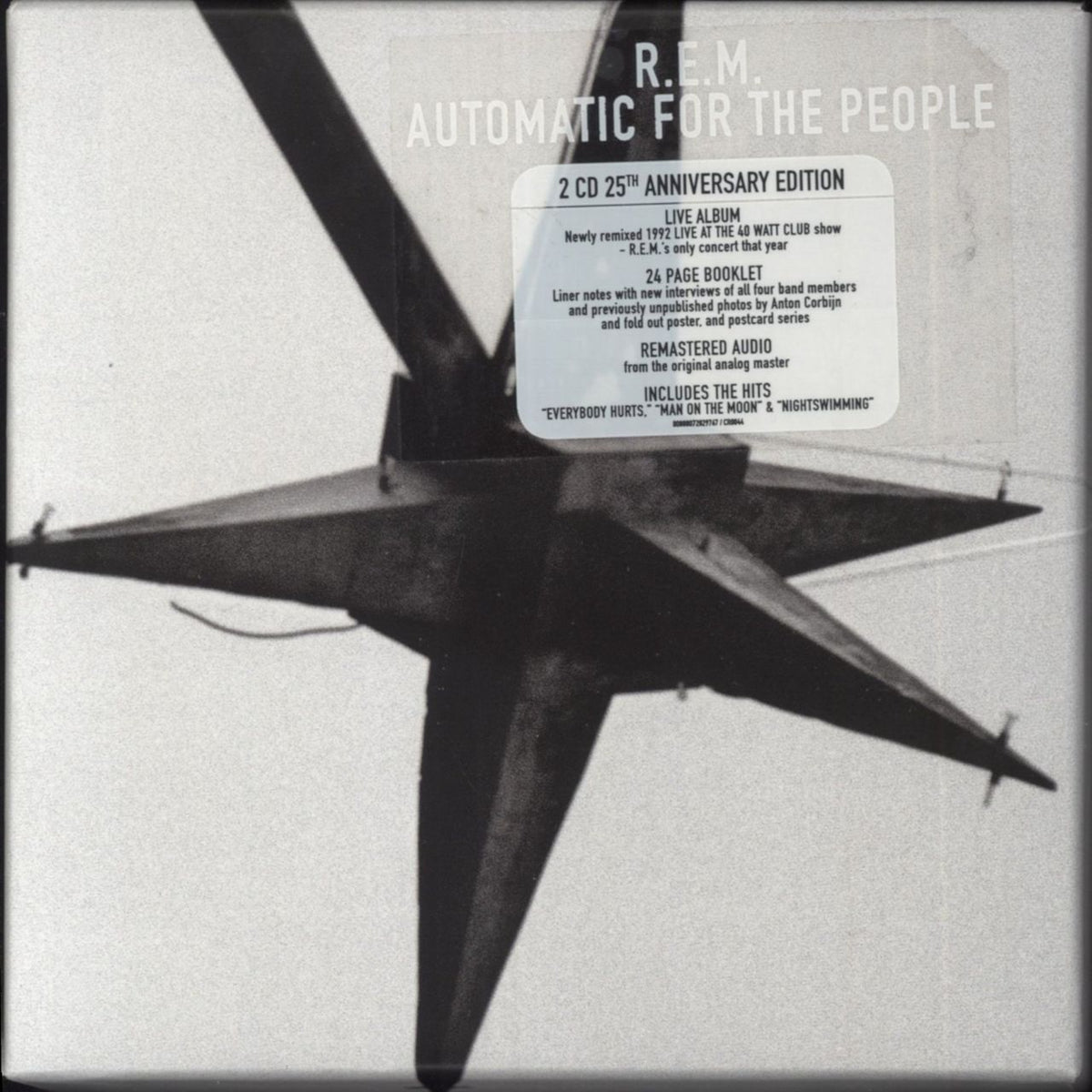 REM Automatic For The People - 25th Anniversary Edition UK 2-CD album ...