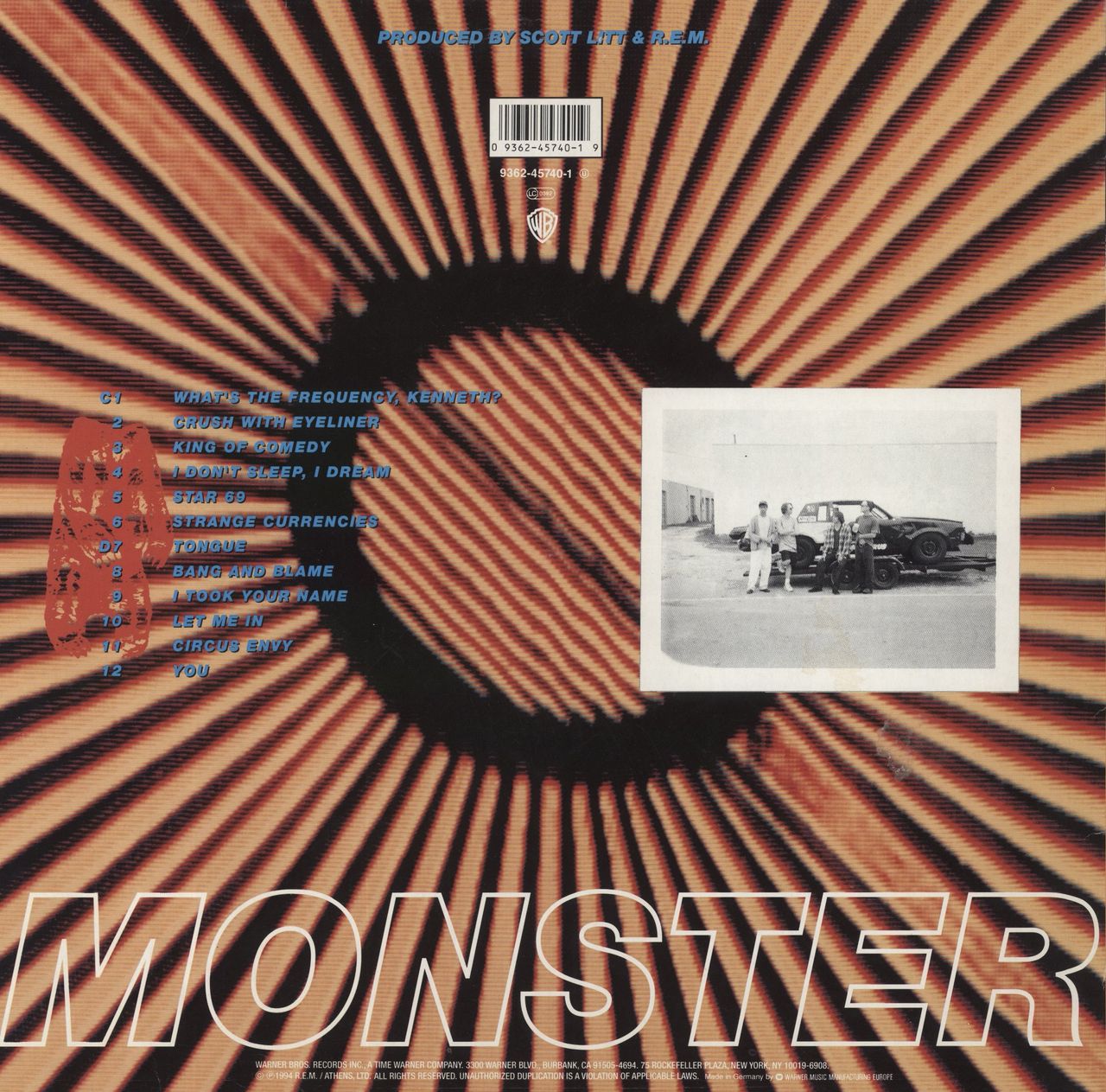 REM Monster - VG German Vinyl LP — RareVinyl.com