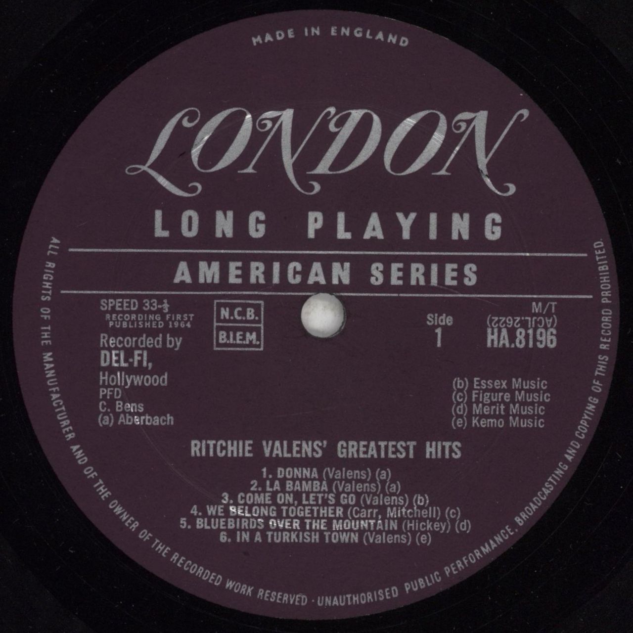 Ritchie Valens His Greatest Hits UK Vinyl LP — RareVinyl.com