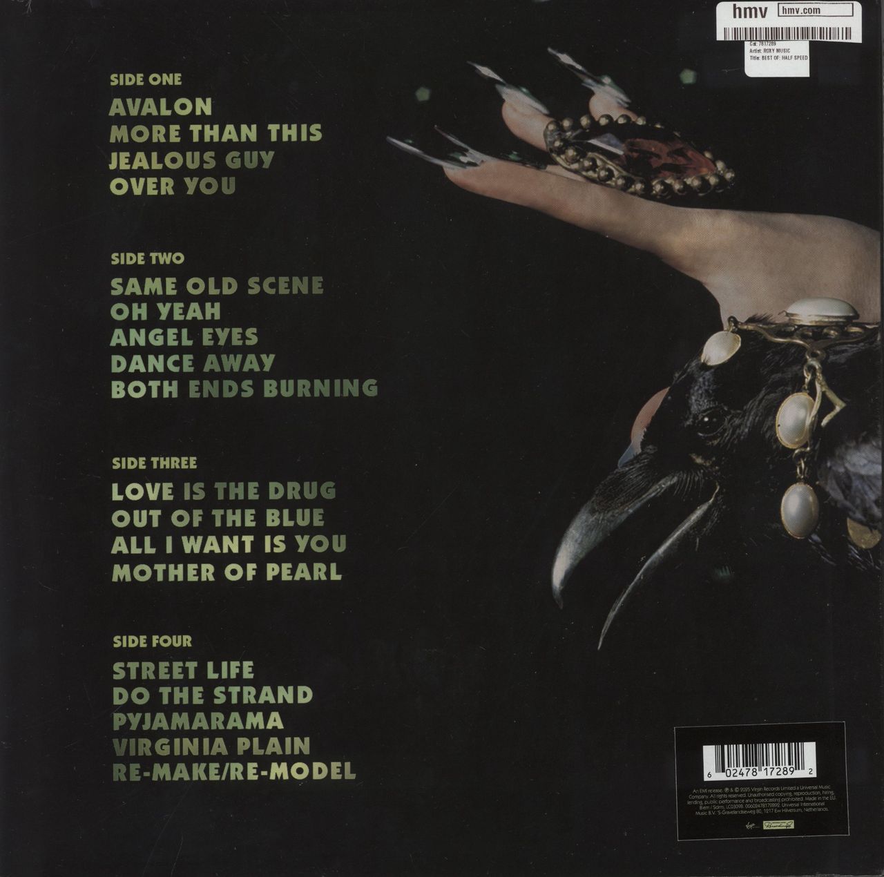 Roxy Music The Best Of Roxy Music - Half Speed Master 180 Gram Green V — RareVinyl.com