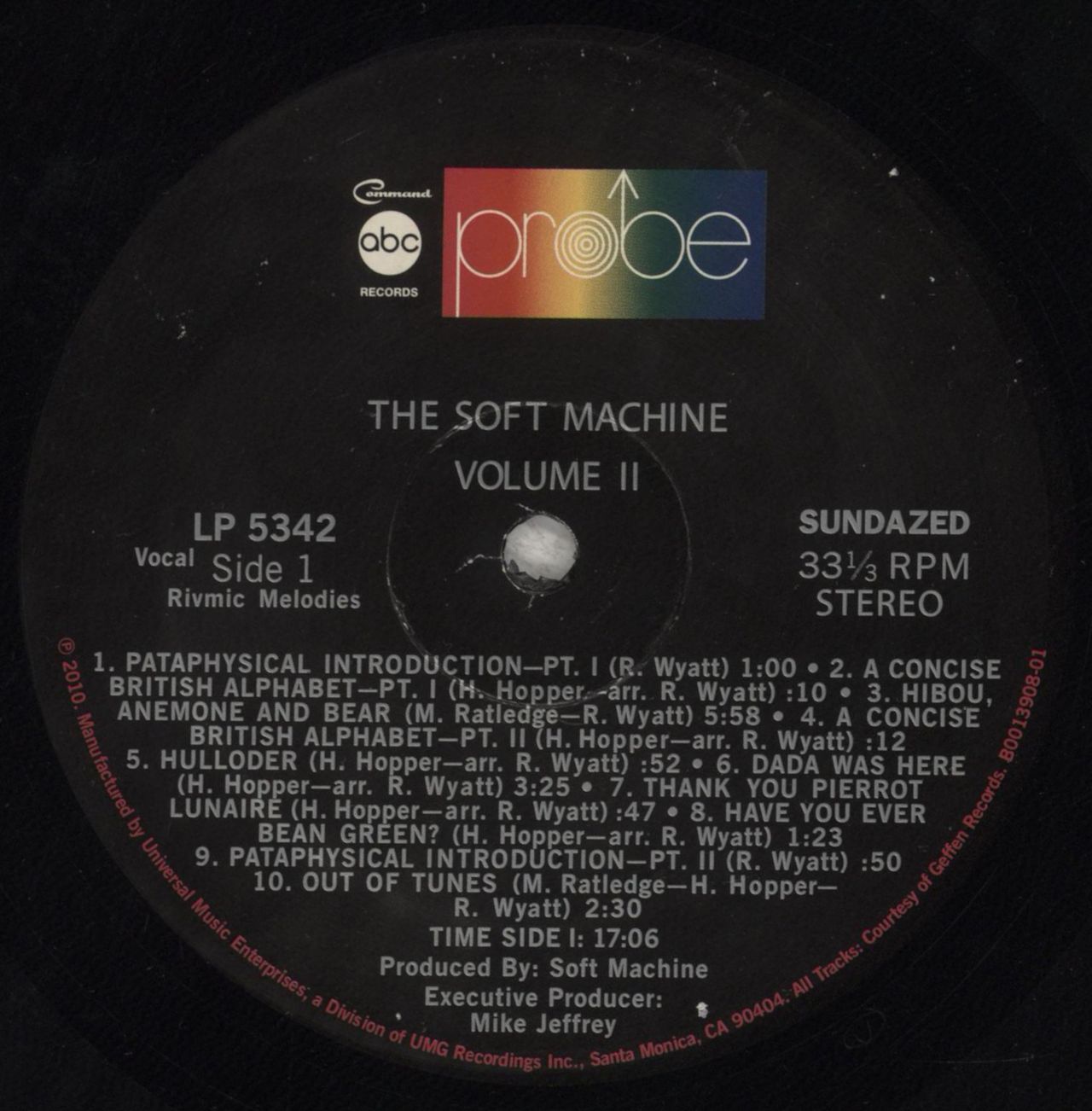 Soft Machine Volume Two - EX US Vinyl LP — RareVinyl.com