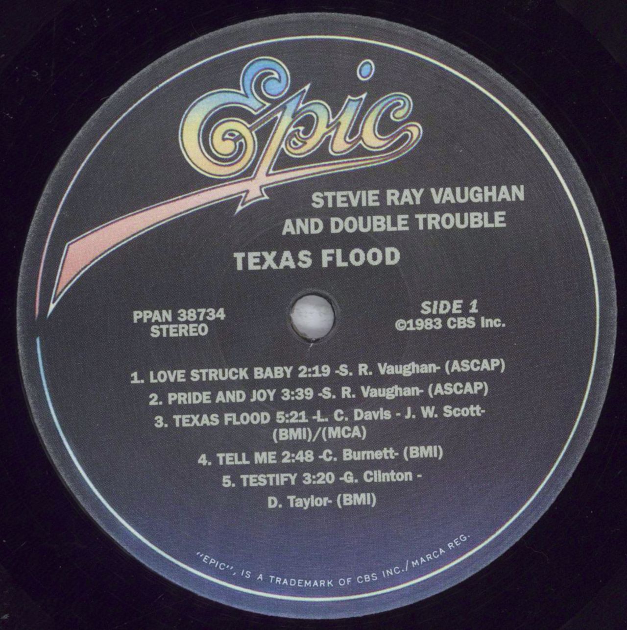 Stevie Ray Vaughan Texas Flood UK 2-LP vinyl set — RareVinyl.com