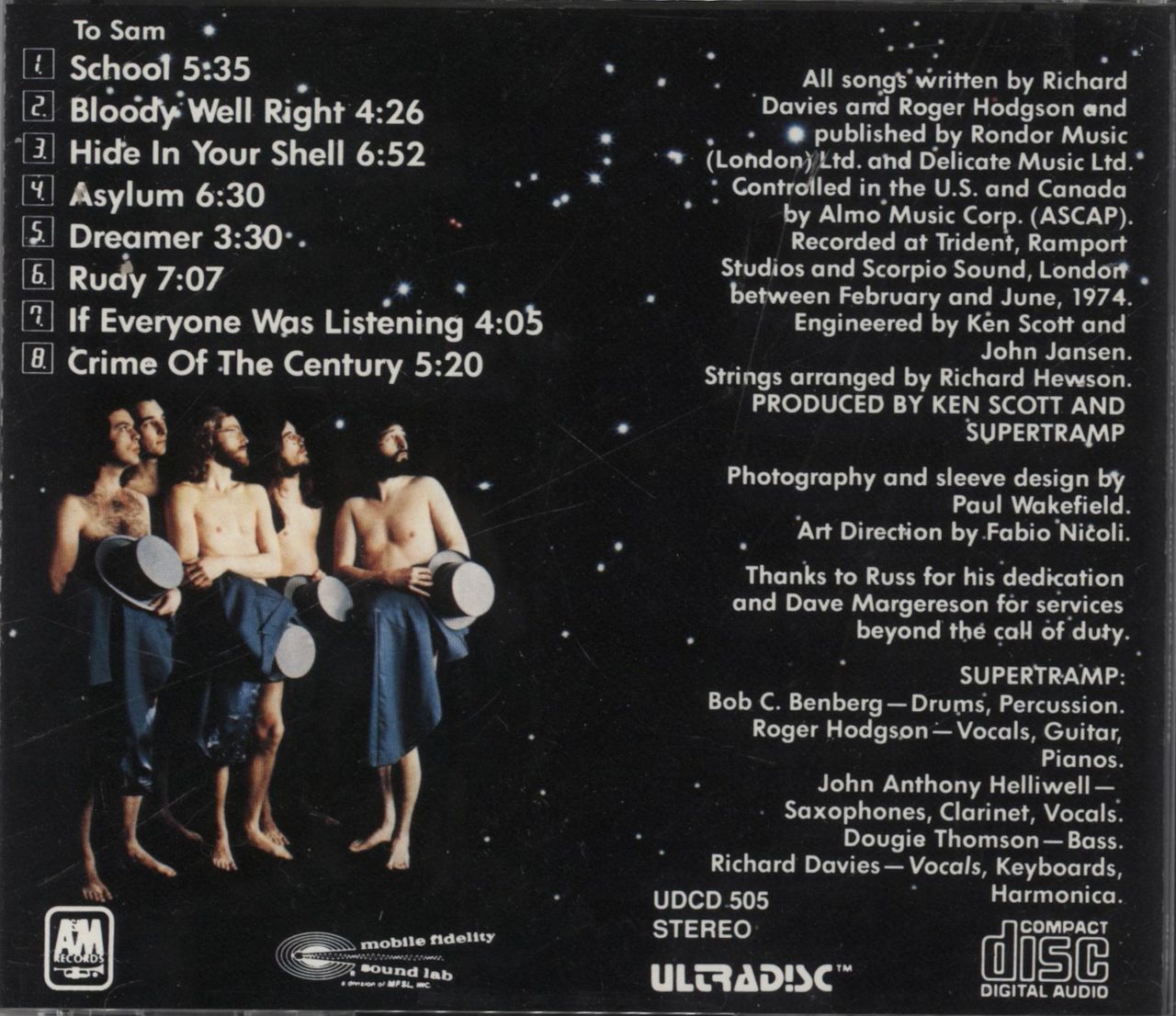Supertramp Crime Of The Century - Ultradisc US CD album — RareVinyl.com