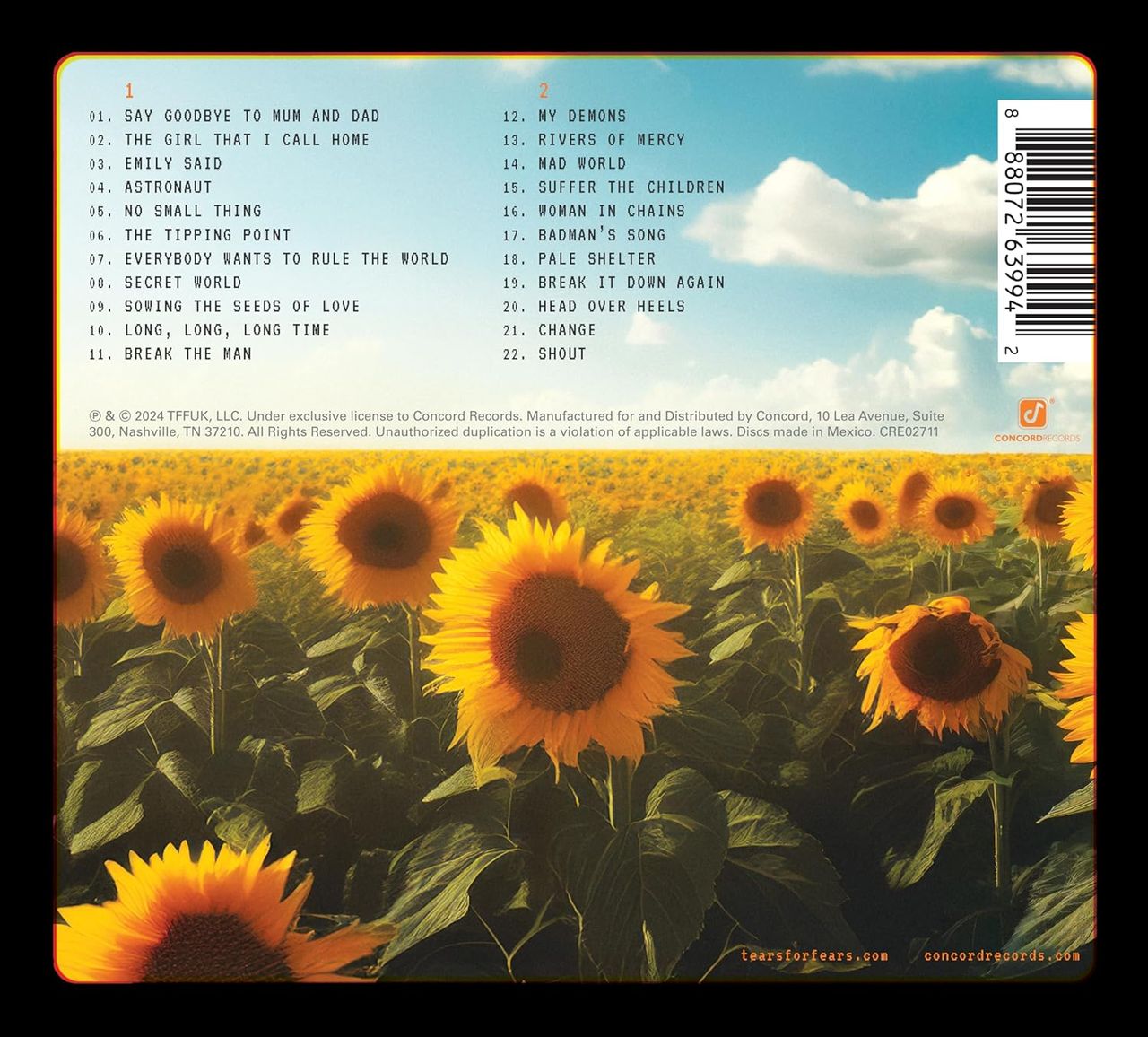 Tears For Fears Songs For A Nervous Planet - Sealed UK 2-CD album set — RareVinyl.com