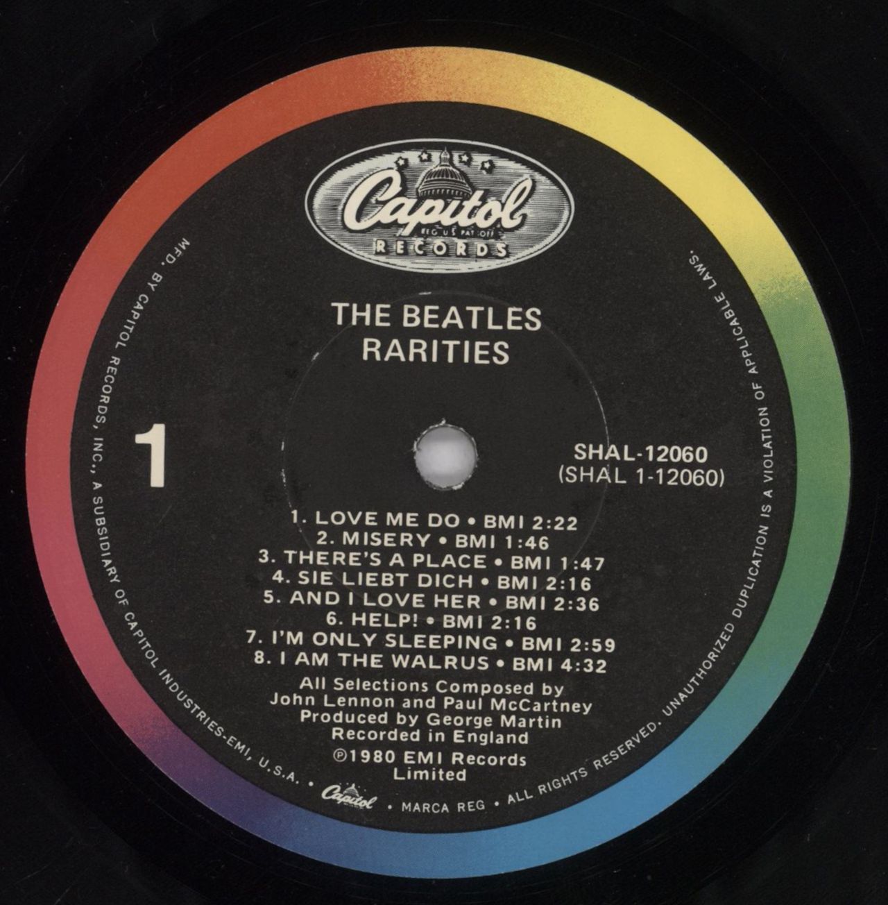 The Beatles Rarities - 1st - EX US Vinyl LP — RareVinyl.com