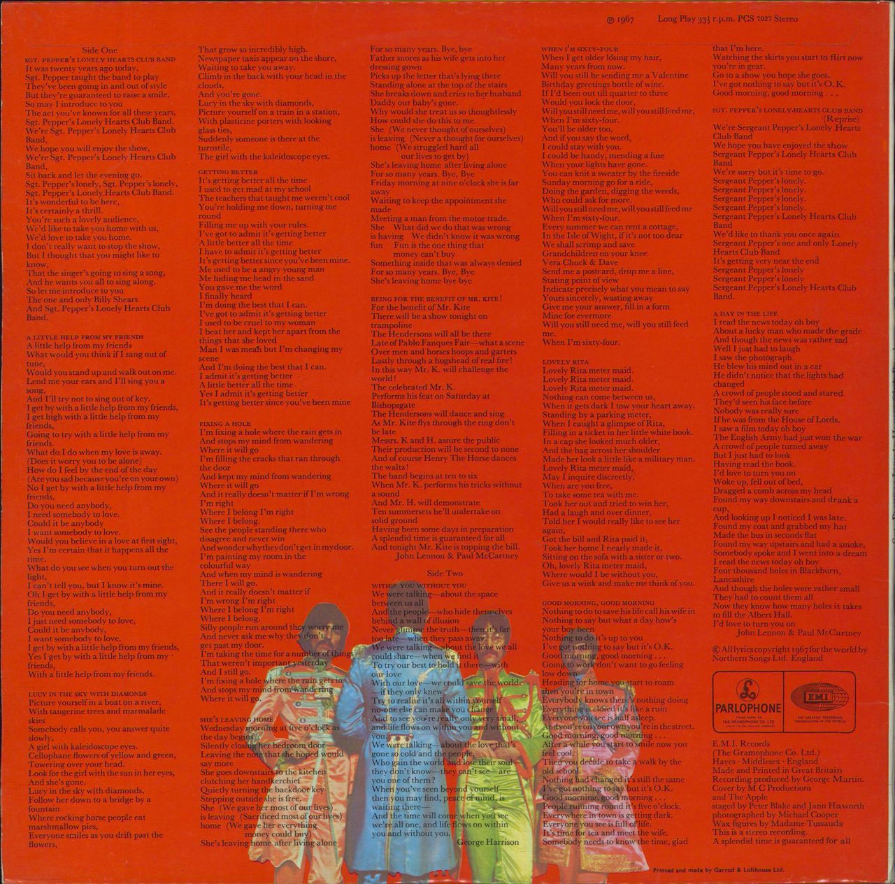The Beatles Sgt. Pepper's - 1st - Complete - EX UK Vinyl LP — RareVinyl.com