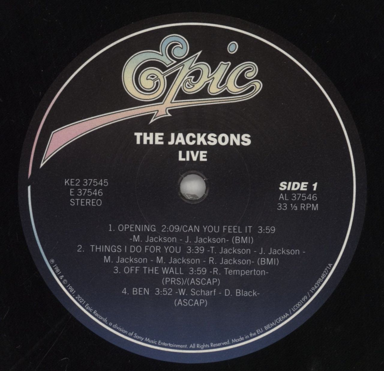 The Jackson Five Live - 40th Anniversary Edition UK 2-LP vinyl set ...