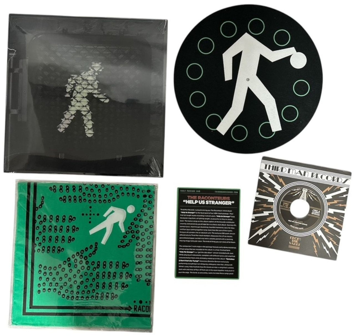 The Raconteurs Help Us Stranger - Green Vinyl + 7" Single - Package 40 ...