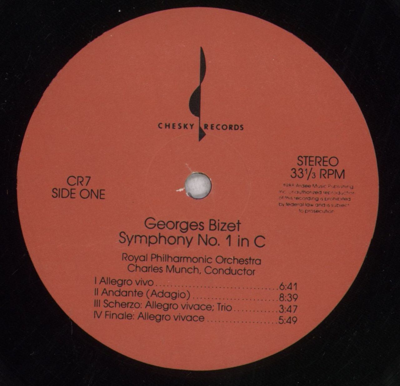 The Royal Philharmonic Orchestra Bizet: Symphony No. 1 In C/ Tchaikovs ...