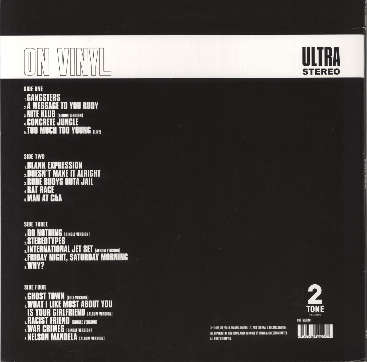 The Specials The Best Of The Specials - 180gm Vinyl UK 2-LP vinyl set — RareVinyl.com