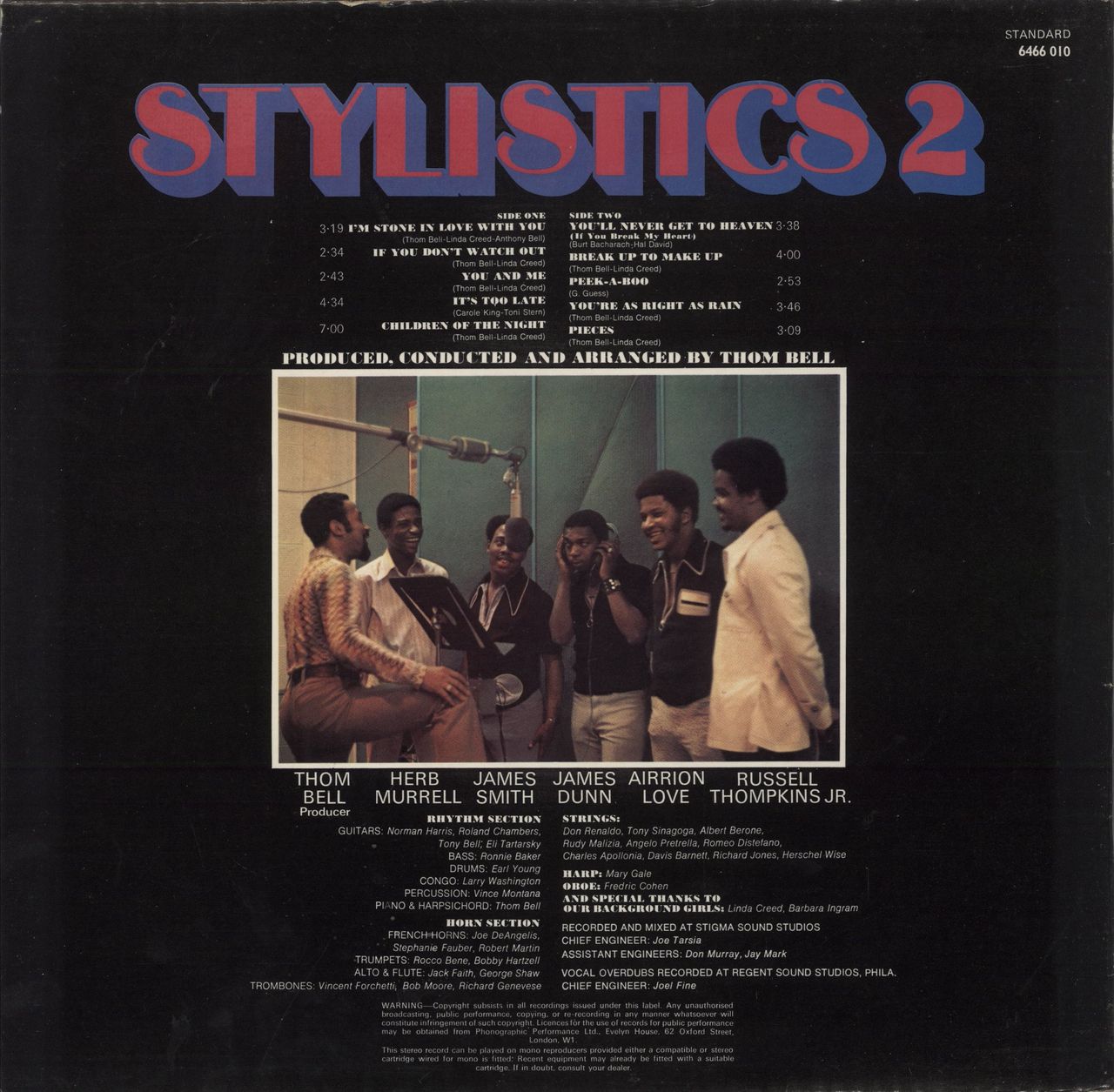 The Stylistics Stylistics 2 UK Vinyl LP — RareVinyl.com