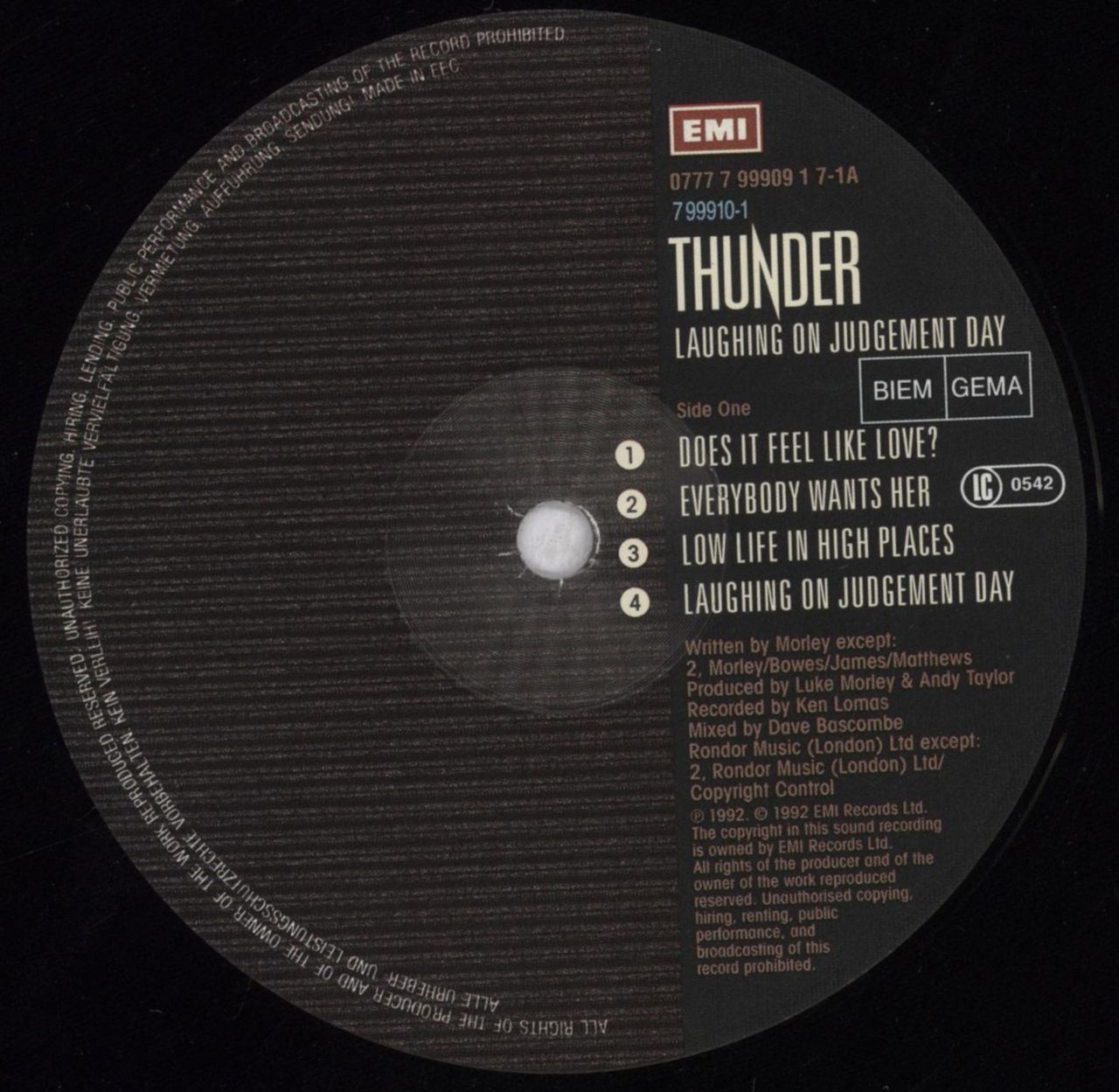 Thunder Laughing On Judgement Day - VG Sleeve UK 2-LP vinyl set — RareVinyl.com
